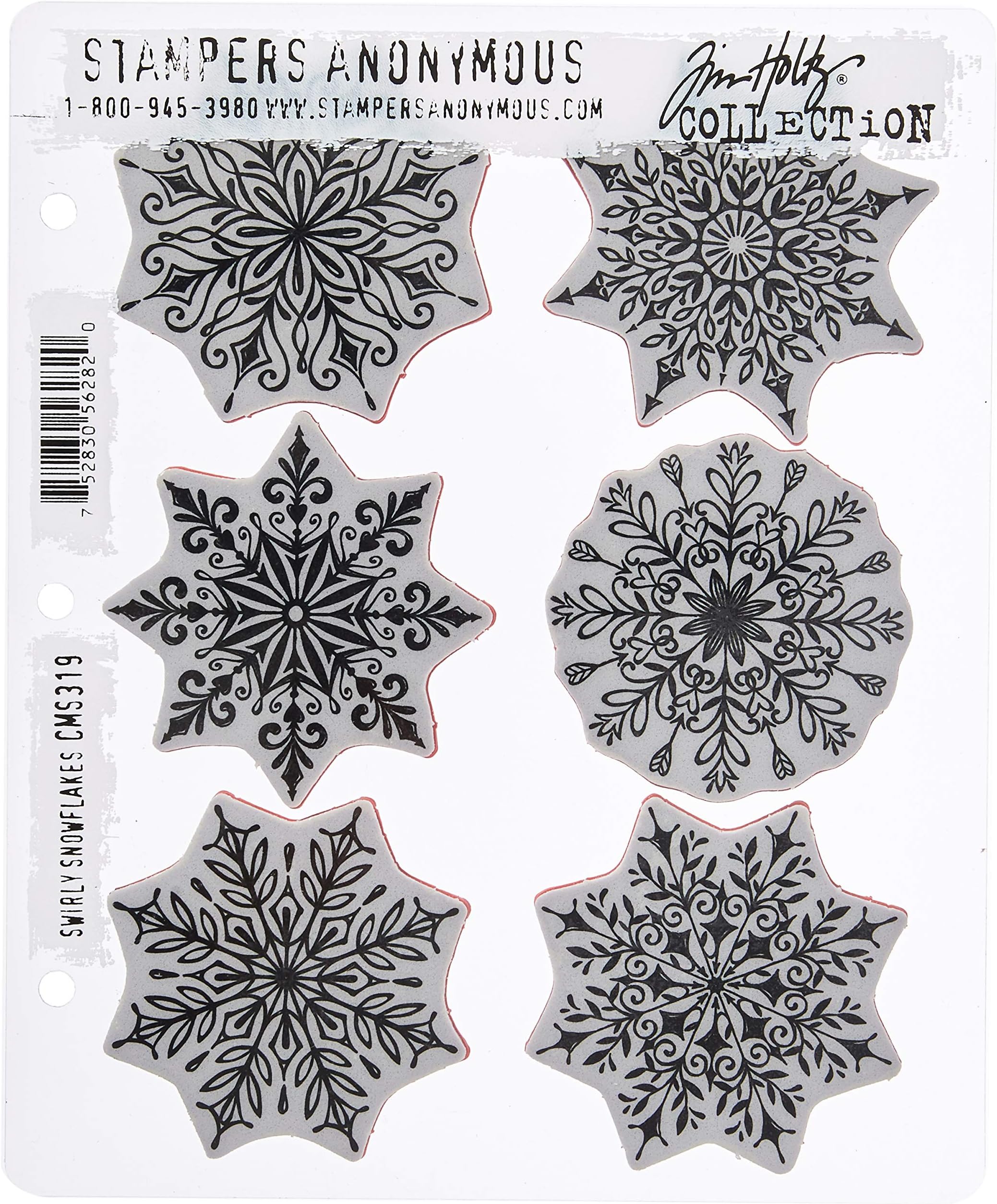 Amazon.com: Tim Holtz Cling Mount Stamps: Bold Botanicals - CMS462 ...