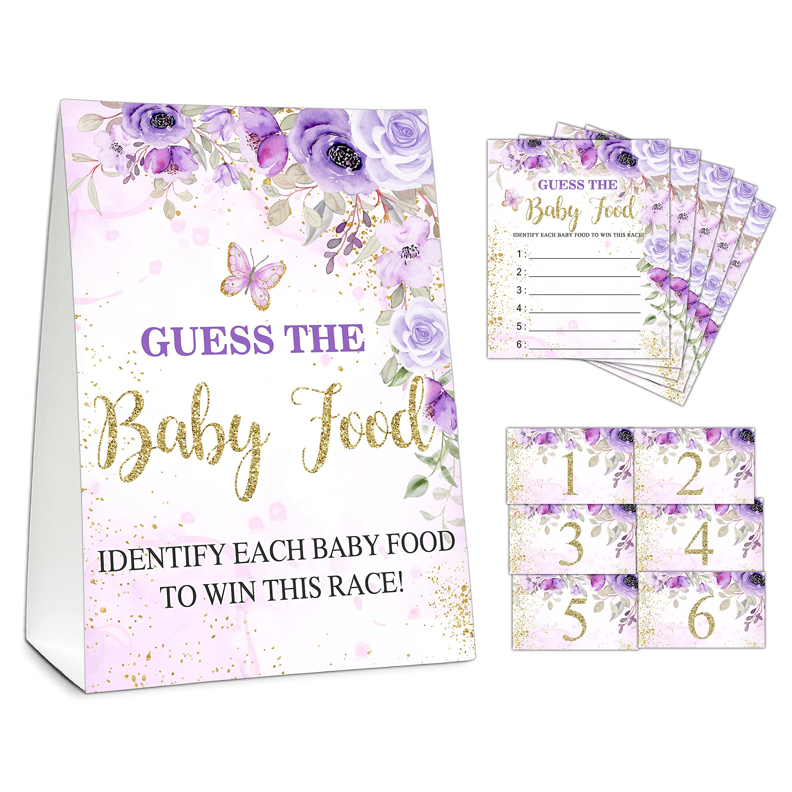 Amazon.com: Guess the Baby Food Party Games, Baby Shower Game Set, 1 ...