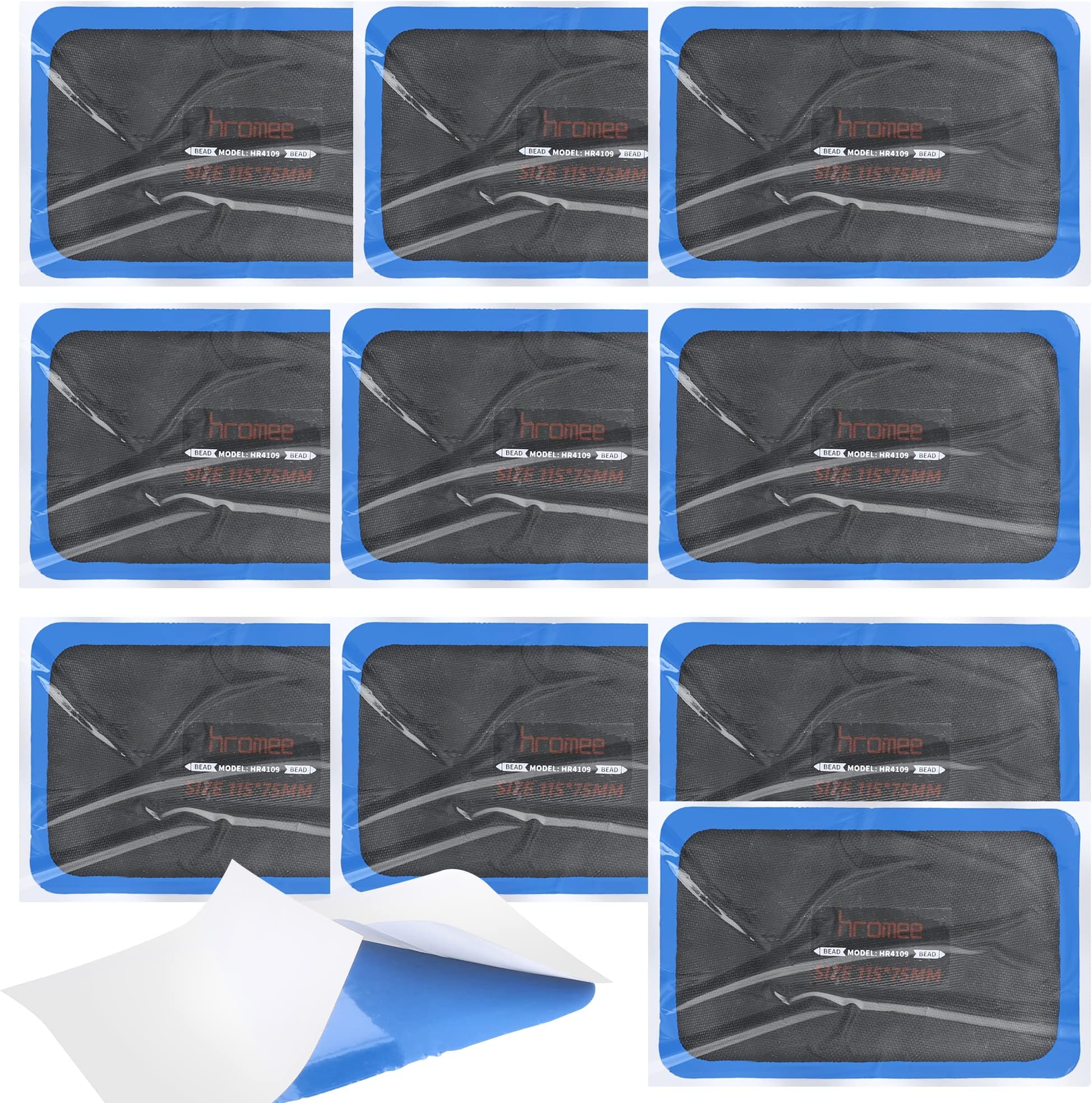 Amazon.com: Hromee Tire Patch Kit 4.5 × 2.9 Inch Square Radial Tube ...