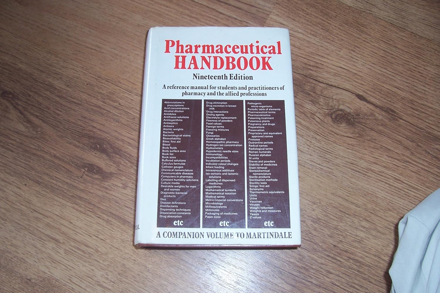 Pharmaceutical Handbook 1980: Pharmaceutical Society of Great Britain ...