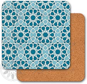 Amazon.com | Set of 4 Islamic Geometric Coasters CST3: Coasters
