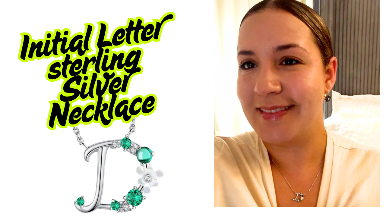 Watch Sterling Silver Initial Necklace, It's cute and delicate! on ...