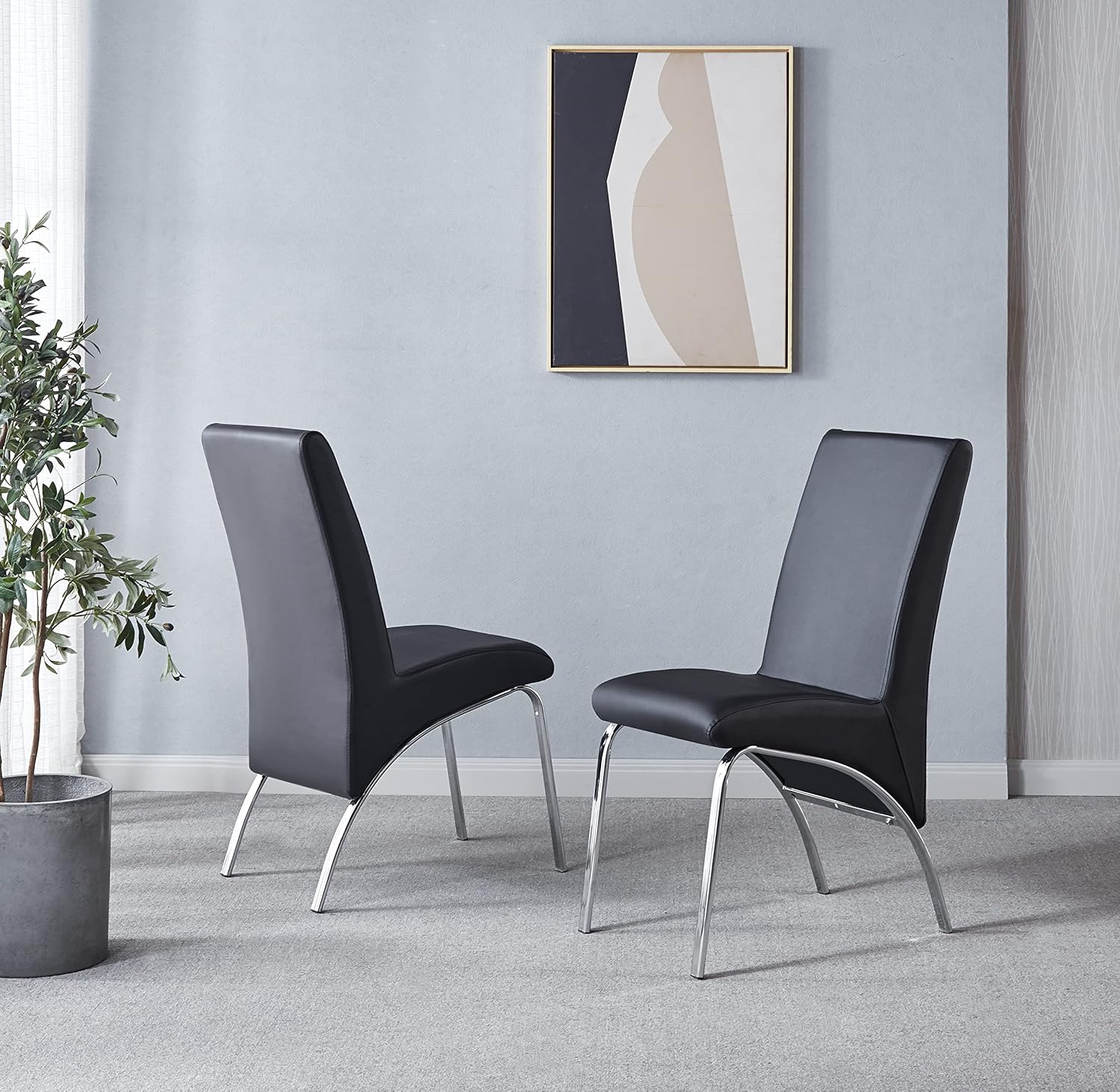 Amazon.com - LPKRPL Modern Dining Chairs Set of 2 - Kitchen Dining Room ...