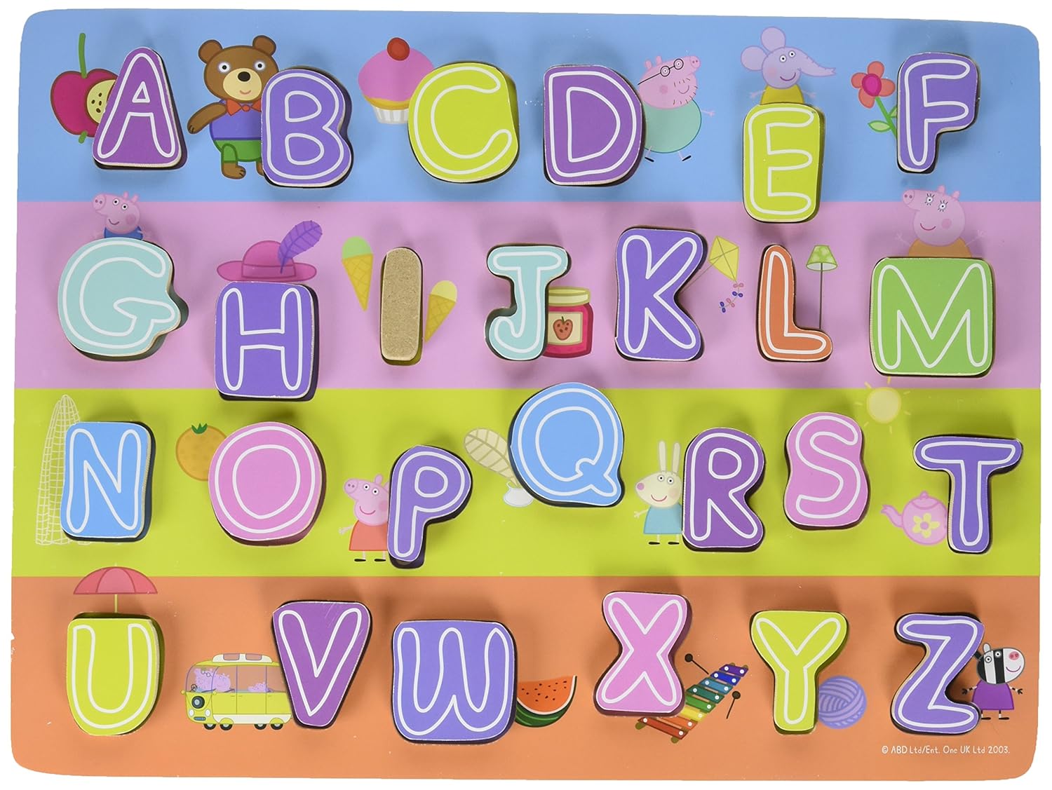Buy The Canadian Group Peppa Pig Chunky Alphabet Wood Puzzle (26 Piece ...