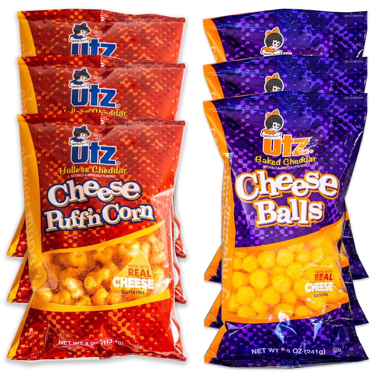 Amazon.com: Utz Cheese Puff'n Corn (3, 4oz bags) - Variety Pack - Utz ...