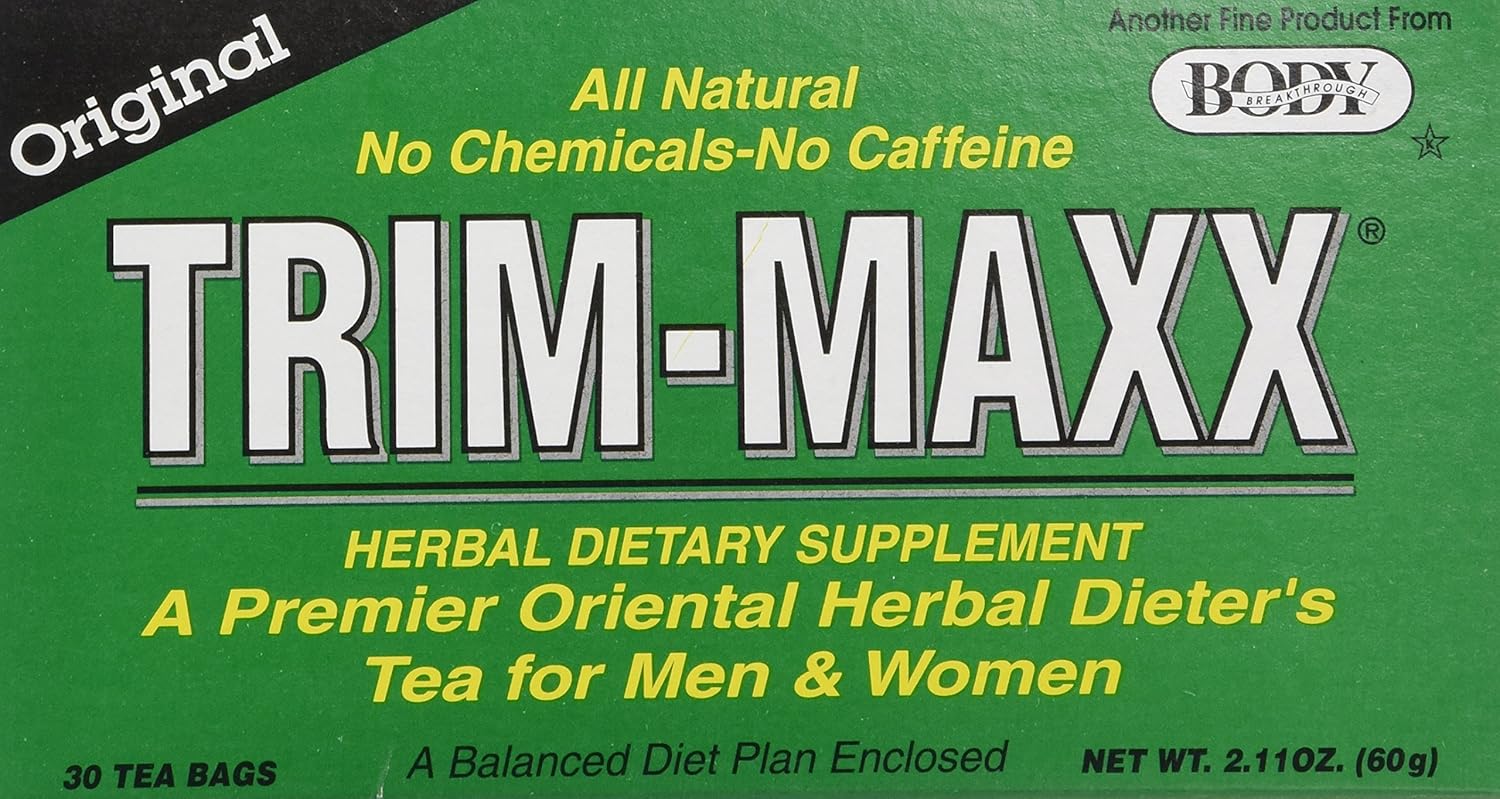 Amazon.com: Body Breakthrough Trim Maxx Tea, Original, 30 Count ...