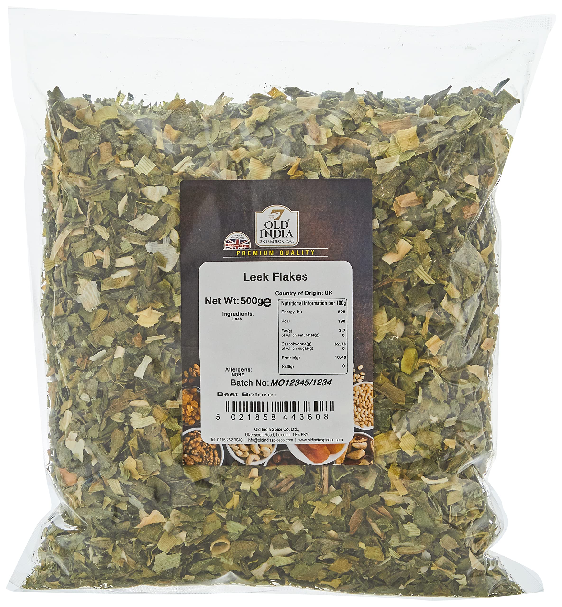 Old India Leek Flakes 500g : Amazon.co.uk: Grocery