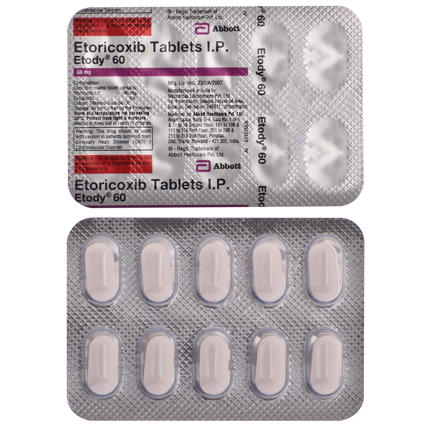 Etody 60 - Strip of 10 Tablets : Amazon.in: Health & Personal Care