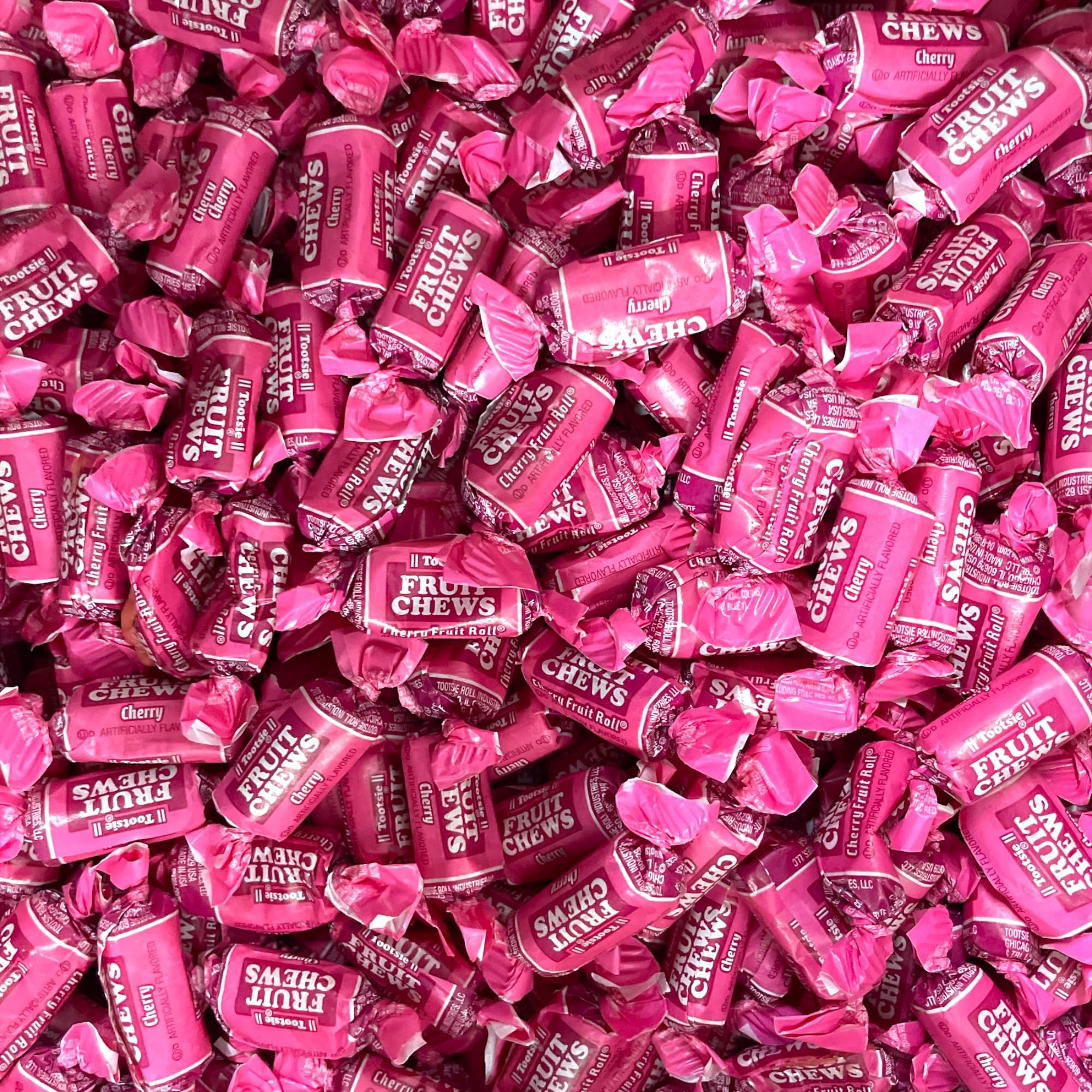 Amazon.com : Cherry Tootsie Fruit Chews 1 Pound Bulk Candy Bag ...