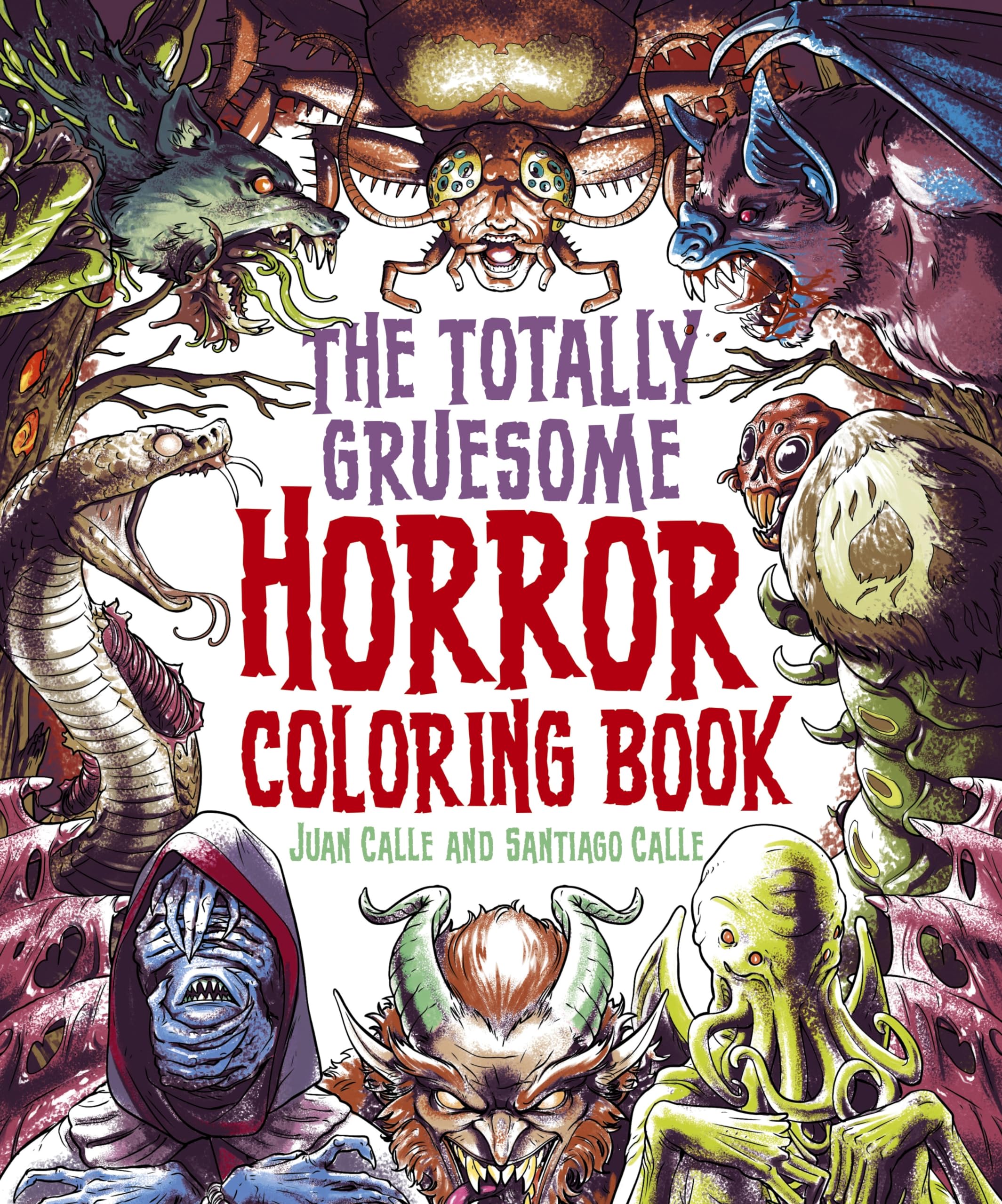 Amazon.com: The Totally Gruesome Horror Coloring Book (Sirius Horror ...