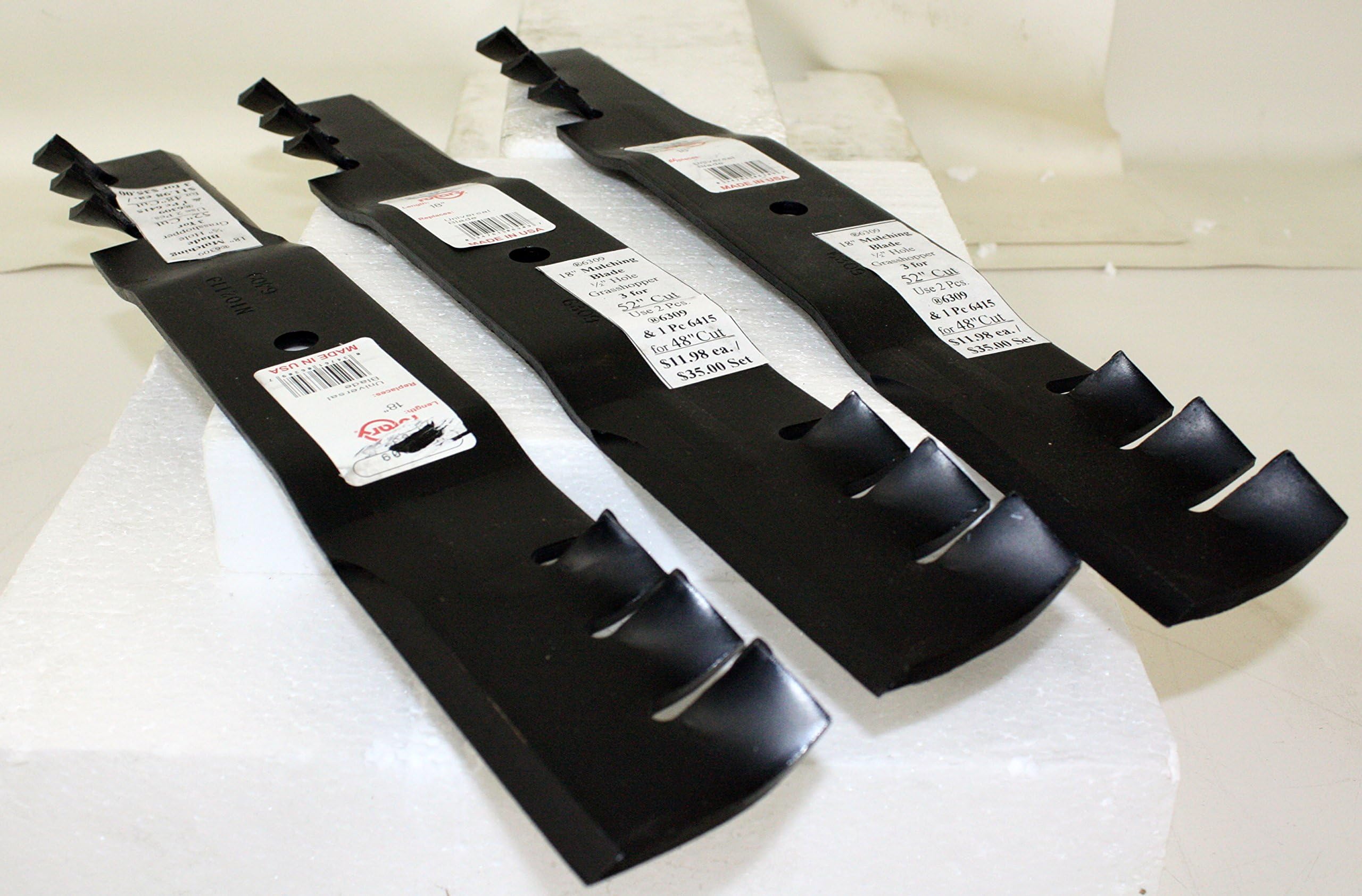 Amazon.com : 12PK Oregon 91-532 Heavy Duty Blades for 52" Grasshopper ...