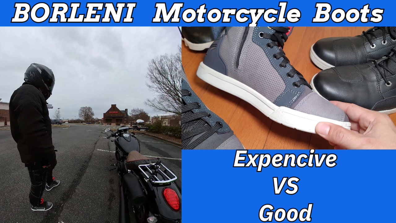 Watch BORLENI Motorcycle Boots Iron Jias Street Riding Shoes on Amazon Live