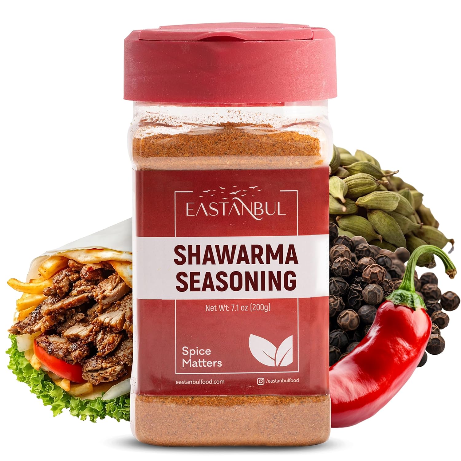 Amazon.com : Eastanbul Shawarma Seasoning, 7.1oz, Shawarma Spice Blend ...