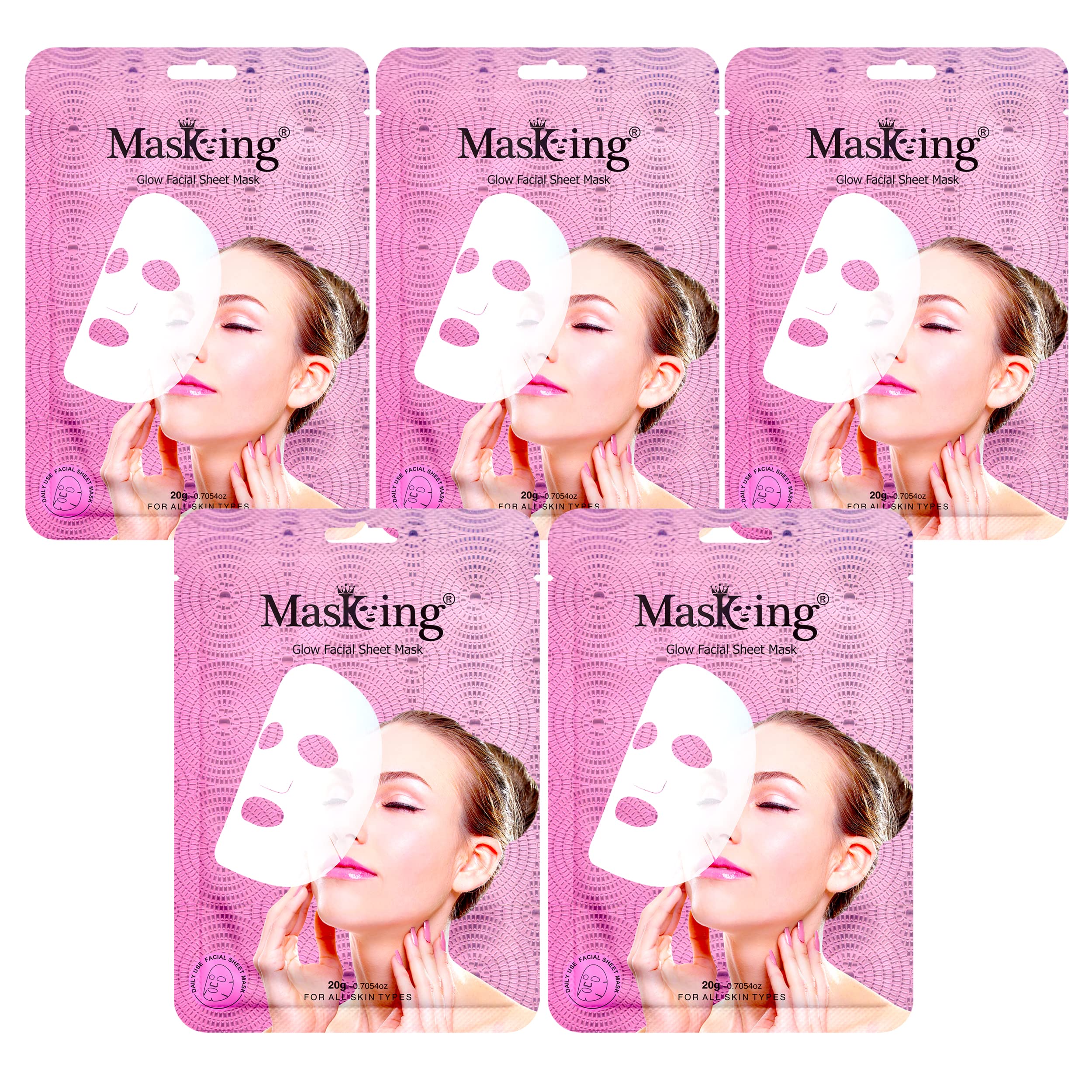 Buy Sheet mask for glowing skin - Glow Facial Sheet Mask for Skin ...