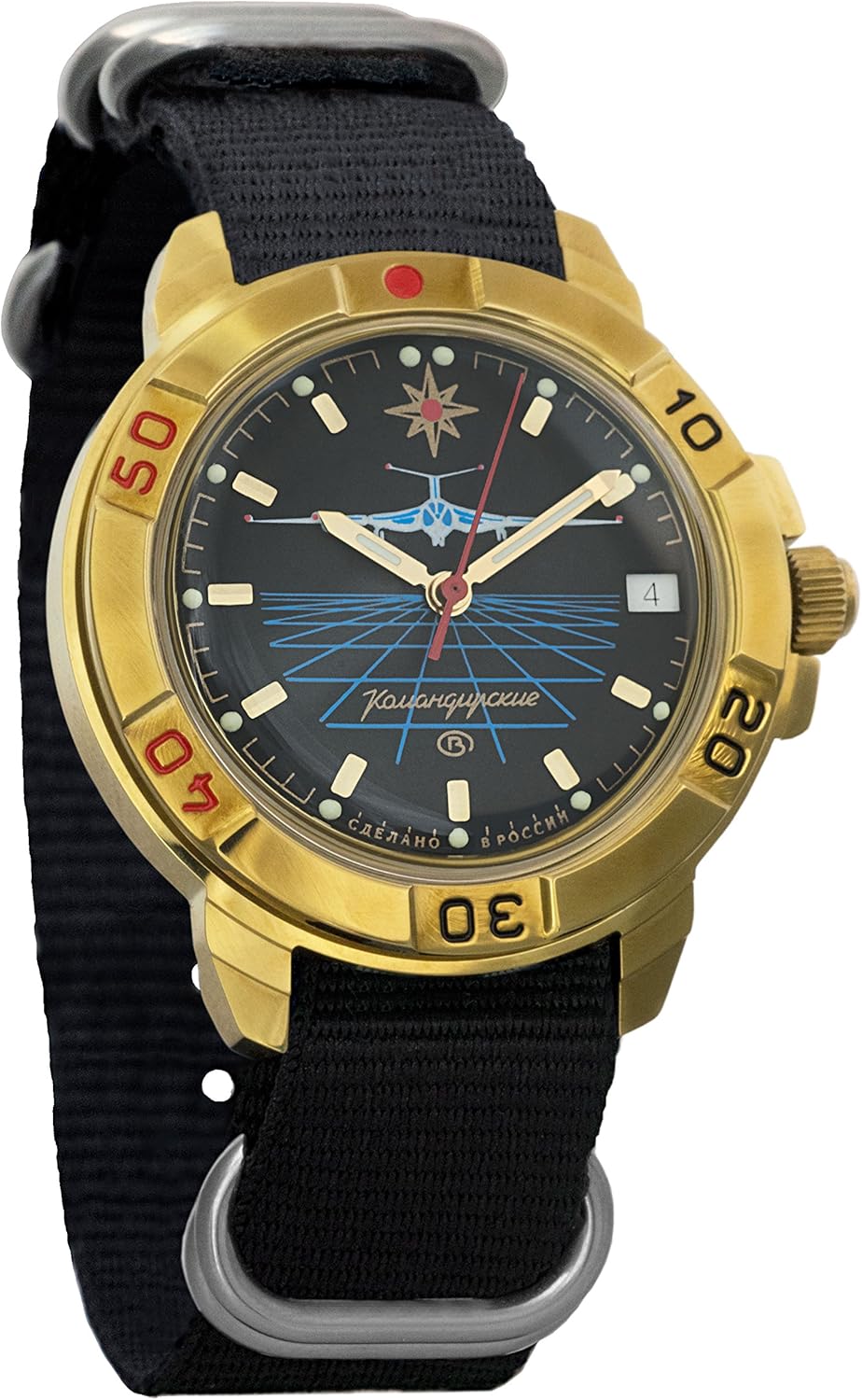 Amazon.com: Vostok Komandirskie Russian Military Mechanical Watch 439499 : Clothing, Shoes & Jewelry