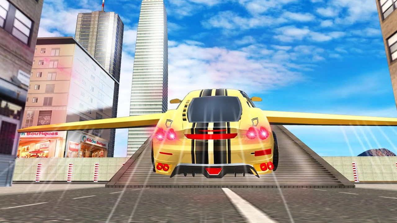 Extreme Futuristic Flying Car Flight Simulator 3D: Furious Car Driving ...