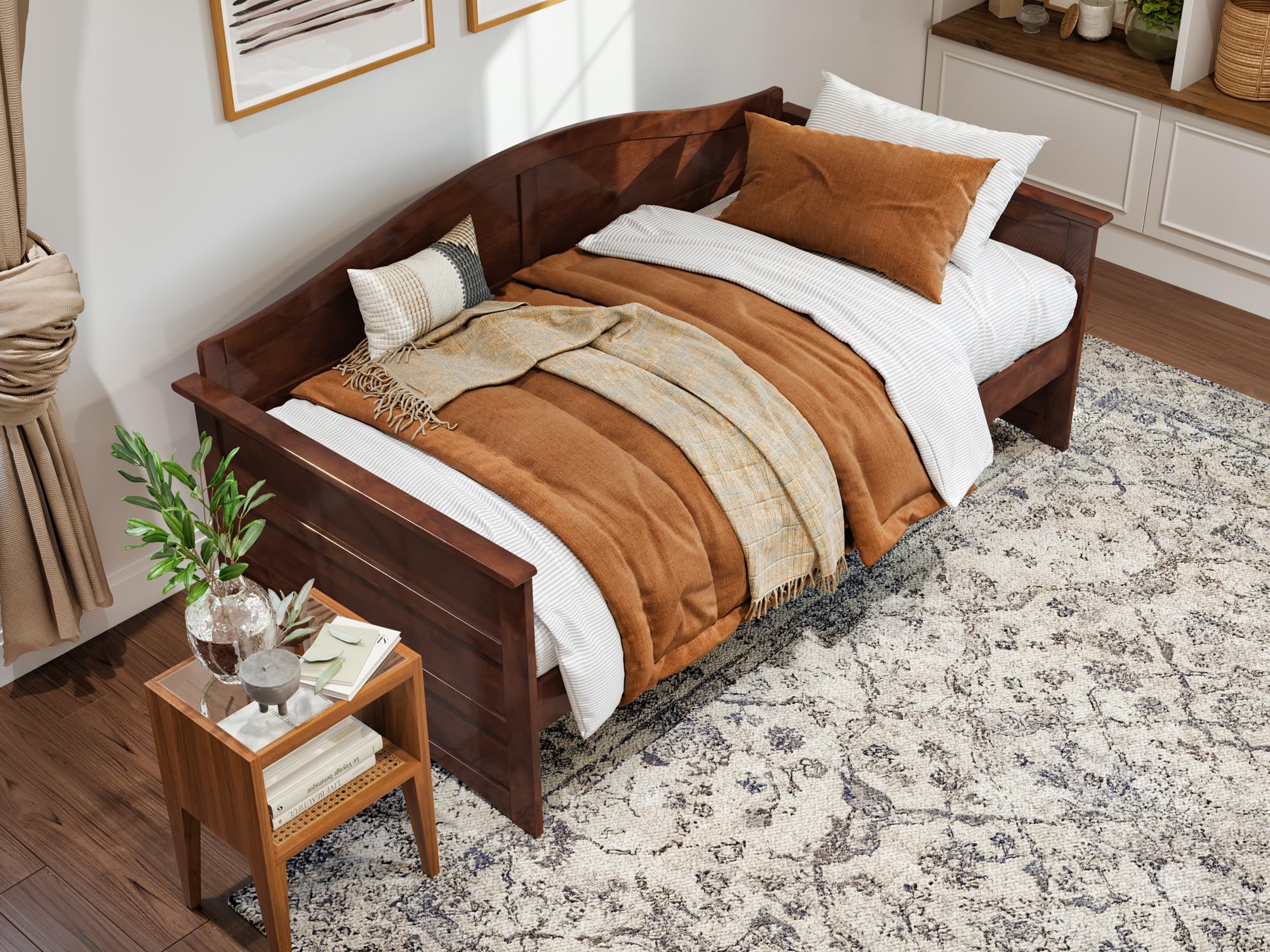 Amazon.com: AFI, Acadia Wood Daybed Frame, Twin, Walnut (Brown) : Home ...