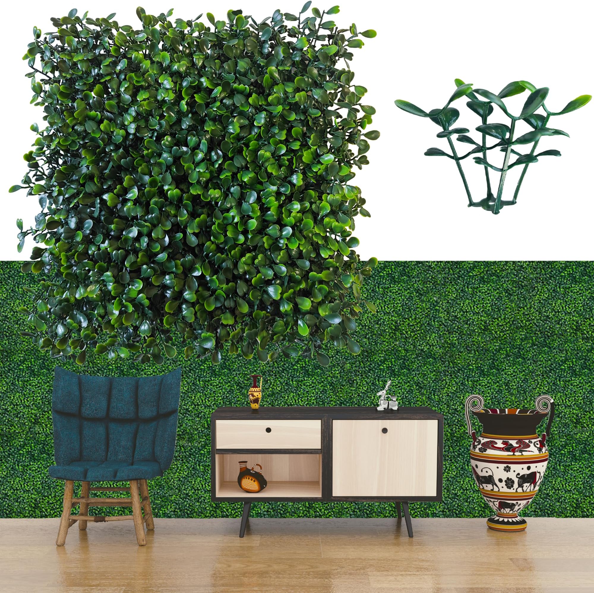 Amazon.com : ODTORY Artificial Grass Wall Backdrop Panels,16 X 12 in ...