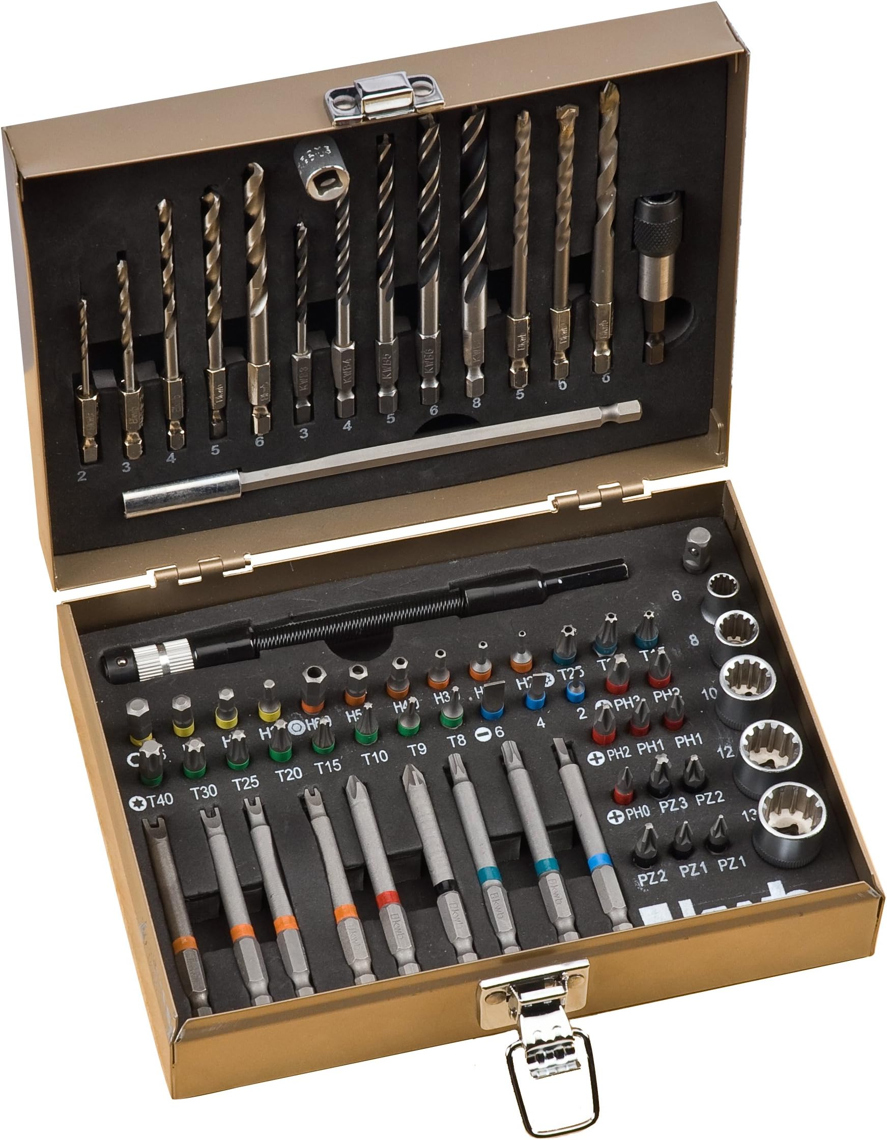 kwb Max-Box 67-tlg. Bohrer- und Bit-Set, bestehend aus Bits, Bohrern ...