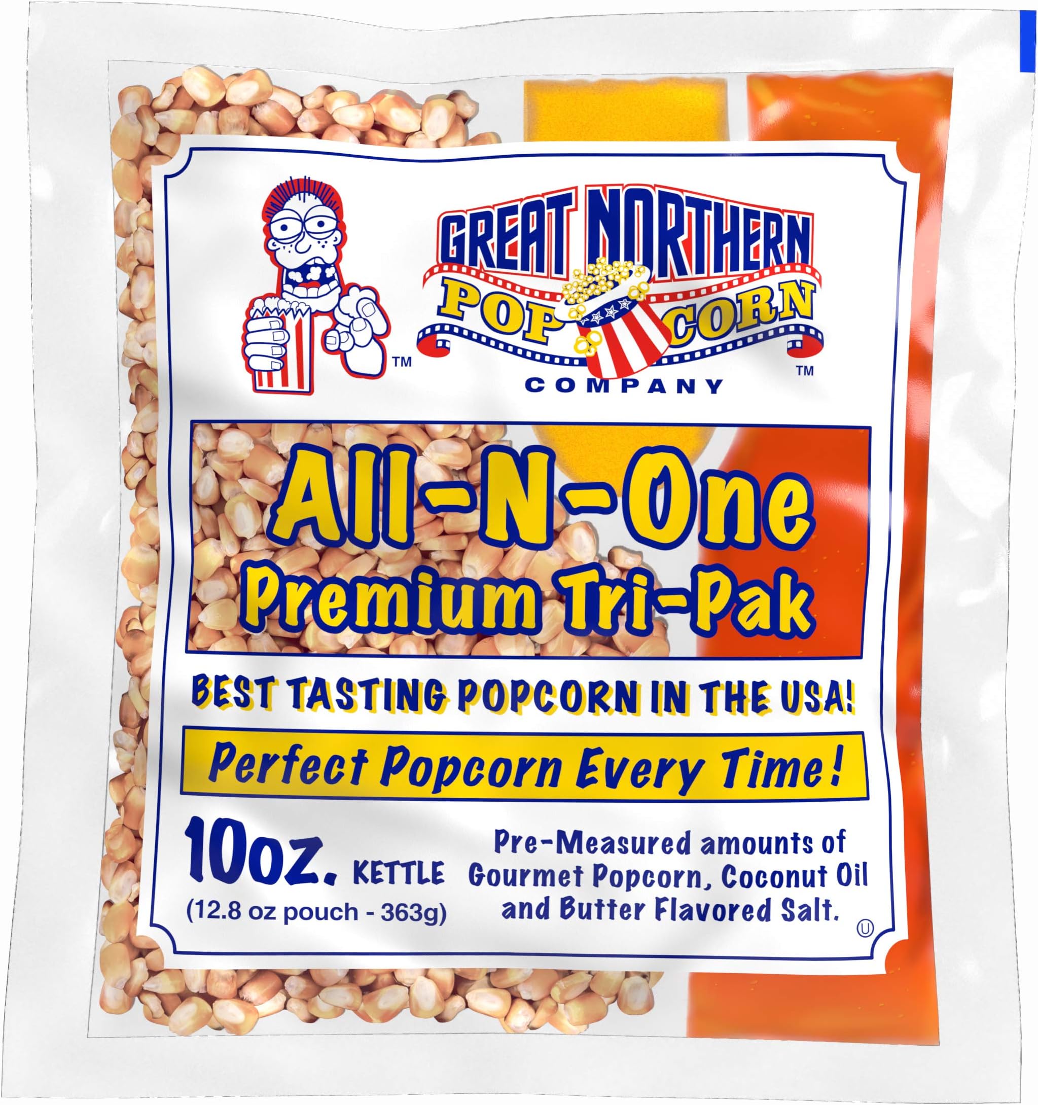 Amazon.com: 10oz Popcorn Machine Popcorn Packets - All-in-One Movie ...