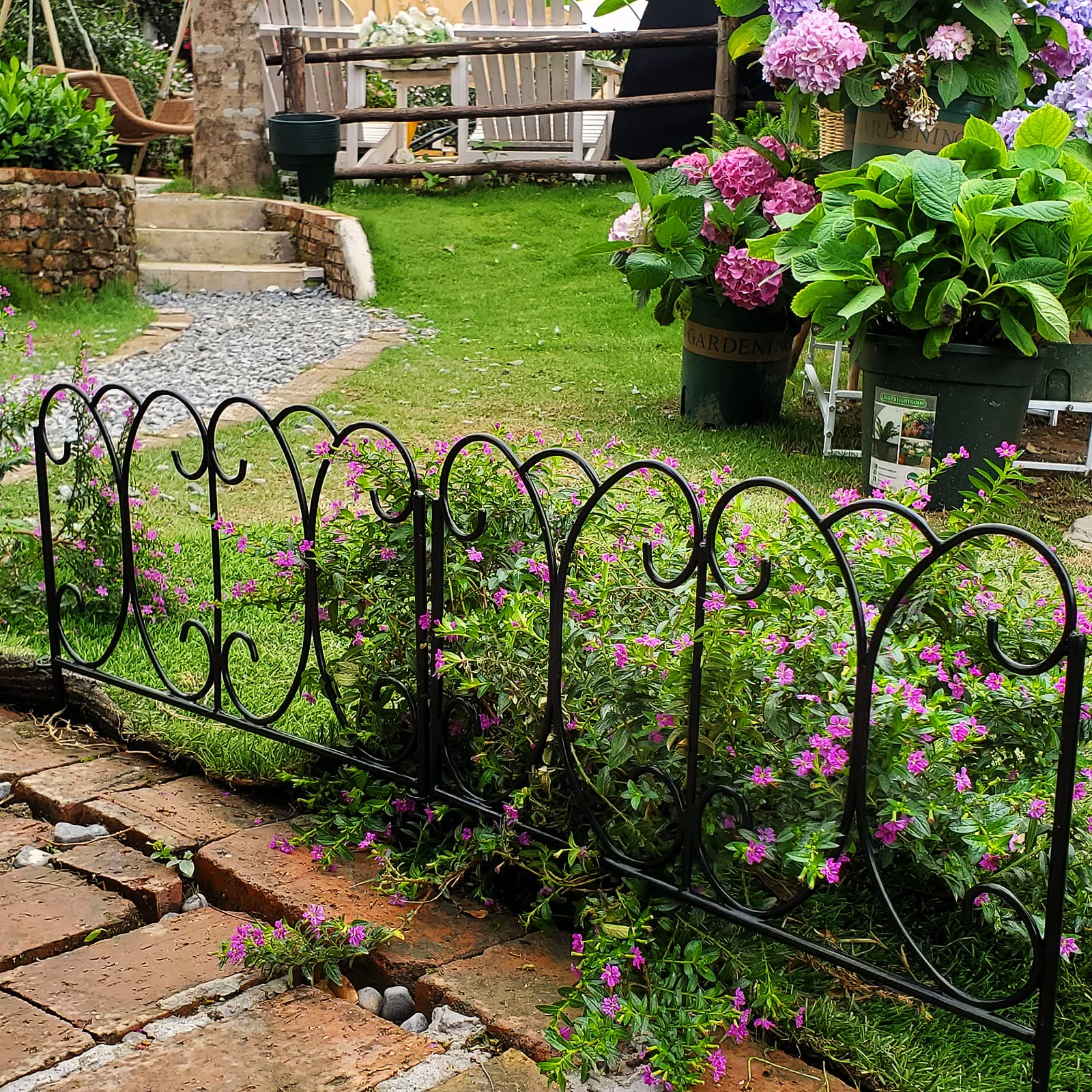 Ornamental Wire Fencing Materials Amazon.com : Decorative Garden Fence