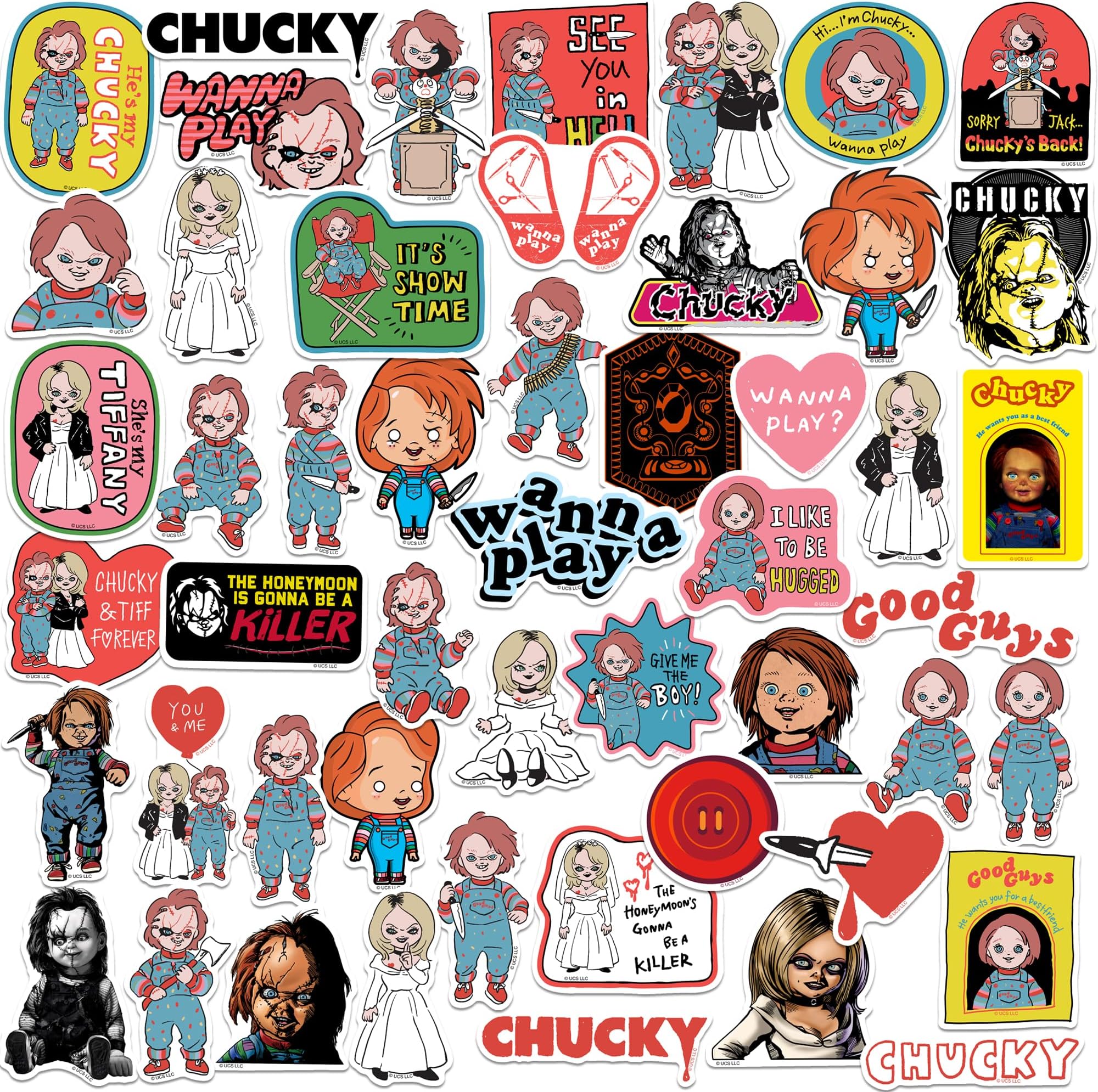Amazon.com: MrMint Stickers Childs Play - Good Guys - Chucky Vinyl (3 ...