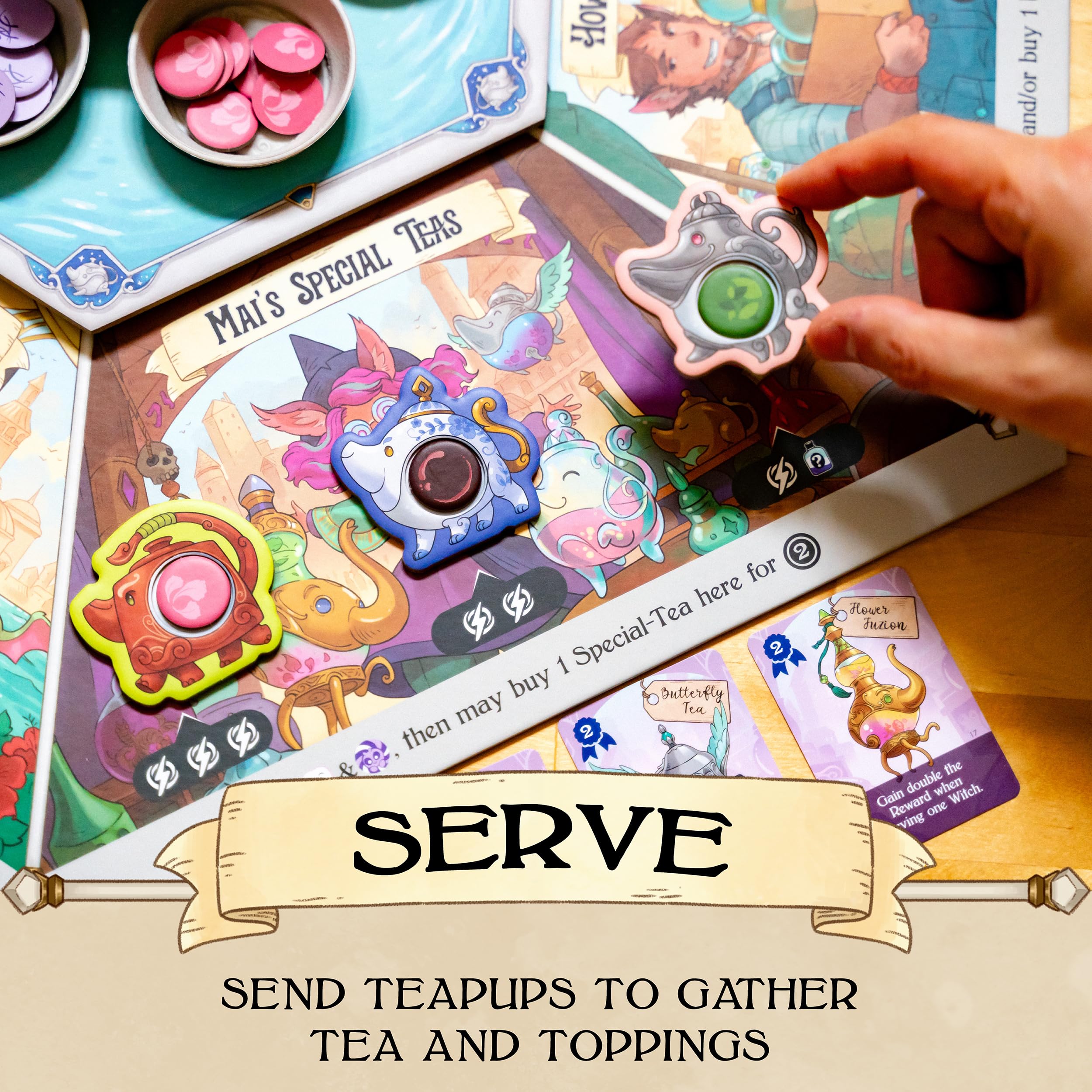 Snapklik.com : Tea Witches Board Game, Summon Witches & Brew Magical ...