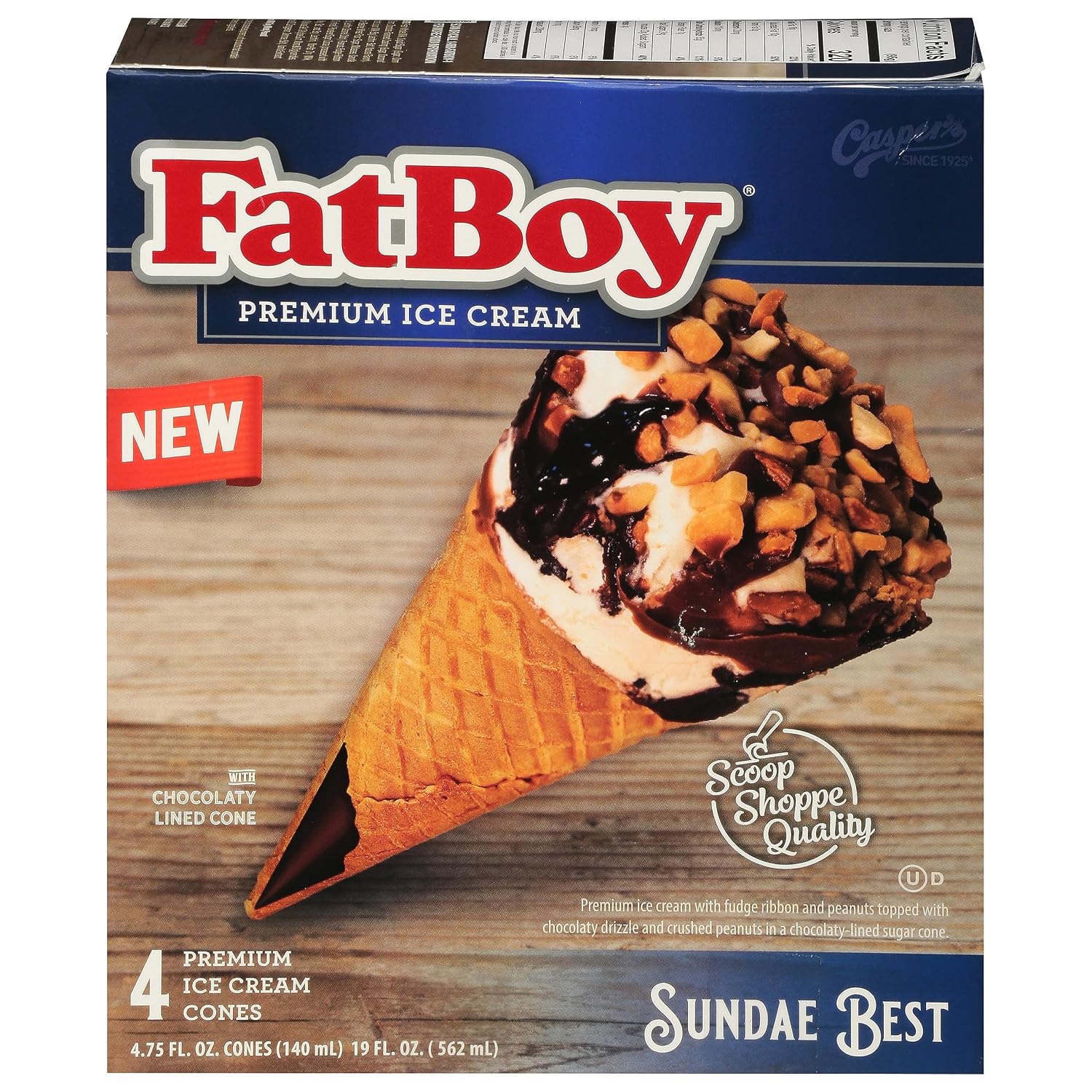 Amazon.com: Fat Boy, Sundae Best Ice Cream Cone, 19 Fl Oz : Grocery ...