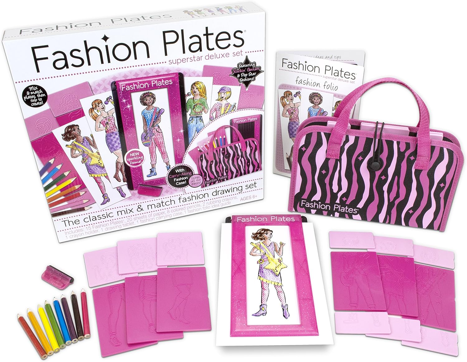 Amazon.com: Fashion Plates Super Star Deluxe Kit : Everything Else