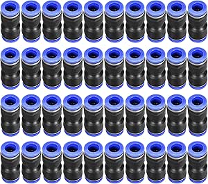 10mm Quick Fitting, 3/8” OD Push to Connect Pipe Tube Straight Fittings ...