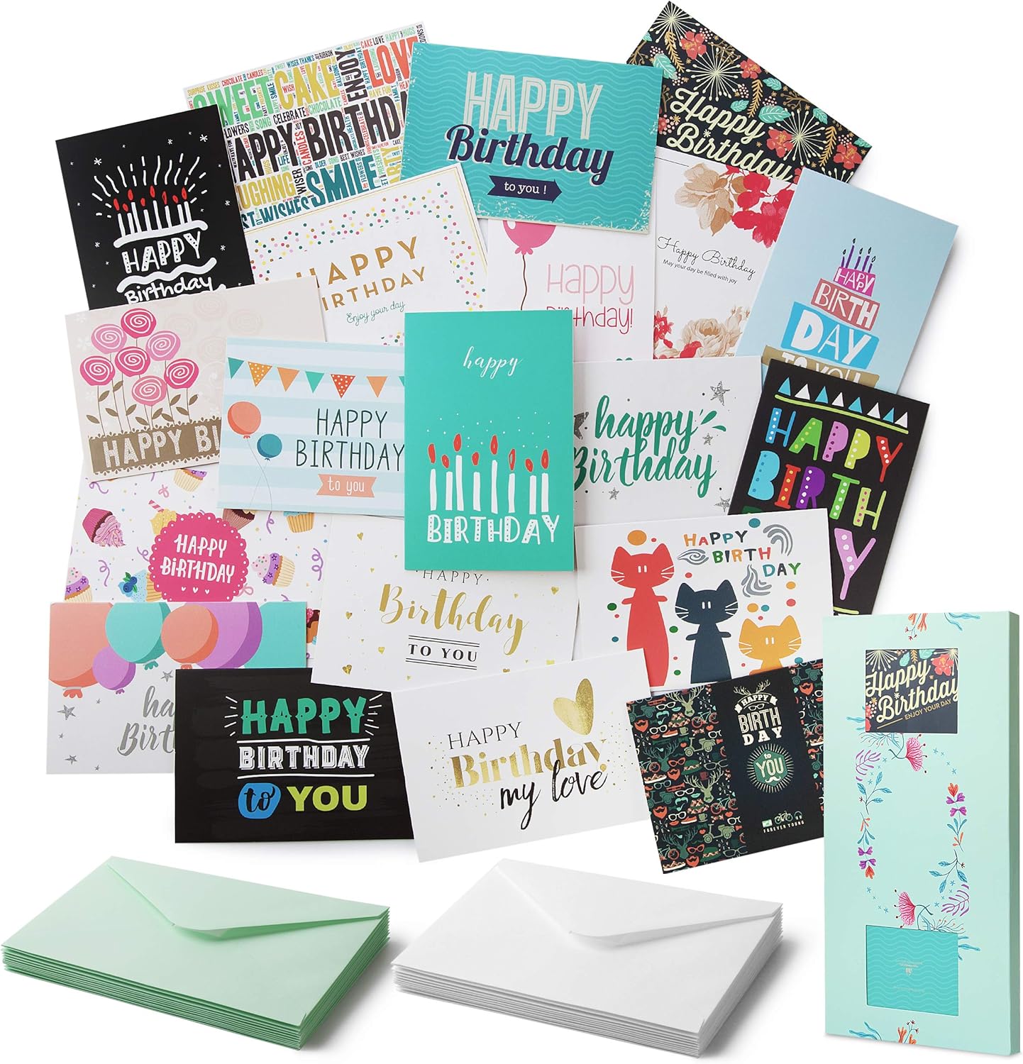 Buy Mr Pen Birthday Cards 20 Pack Birthday Cards With Envelopes 