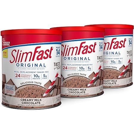 SlimFast Advanced Nutrition High Protein Meal Replacement Smoothie Mix ...