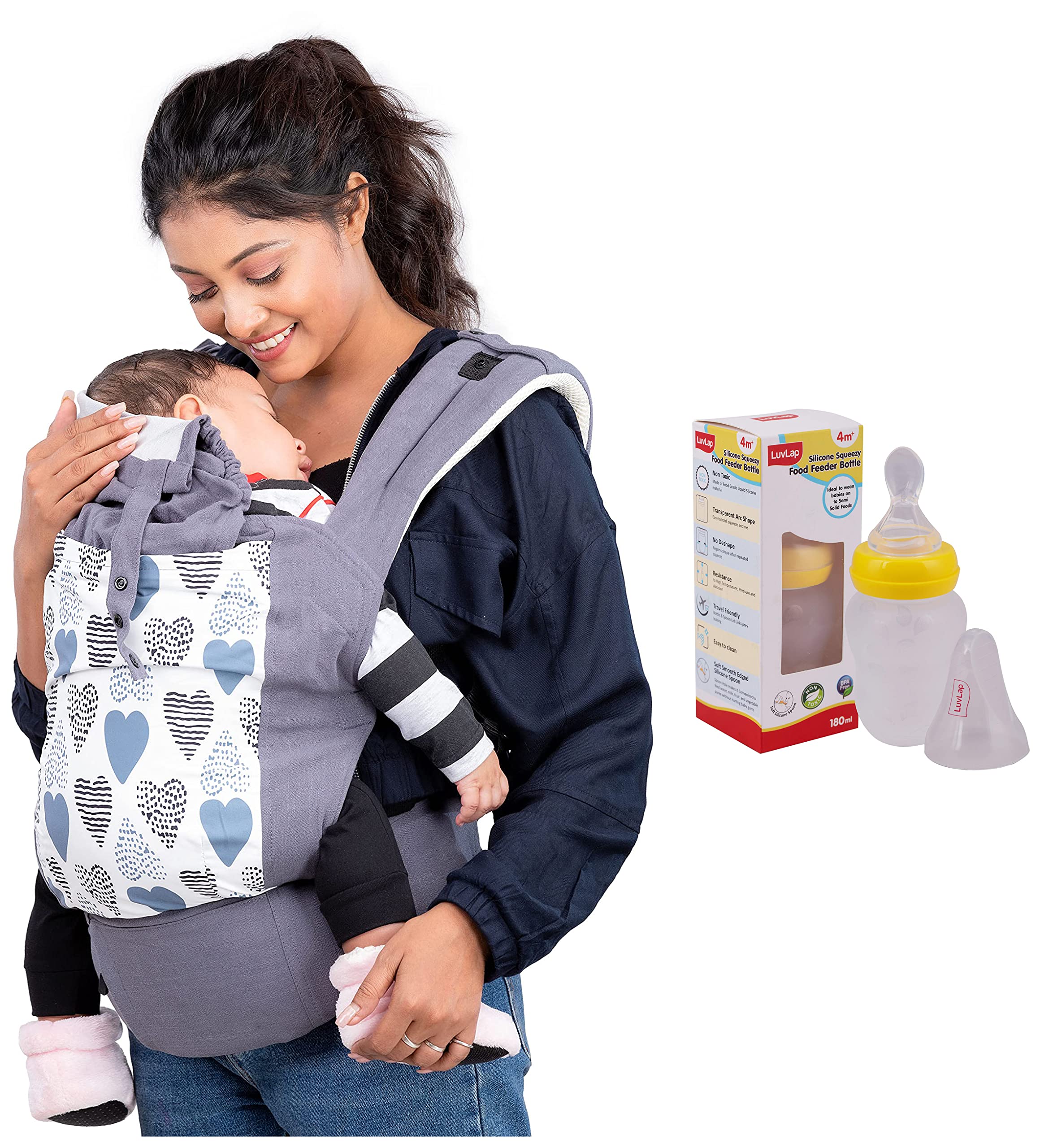 Luvlap Adore Baby Carrier with 3 Carry Positions, for 6 to 24 Months ...