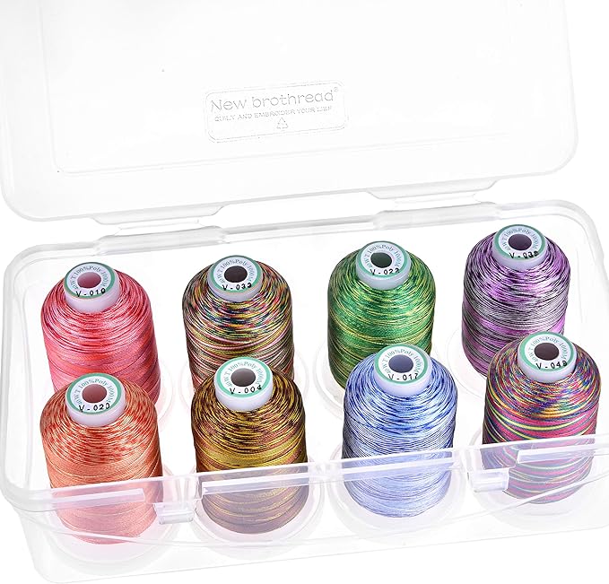 Amazon.com: New brothread - 20 Options - 8 Snap Spools of 1000m Each ...