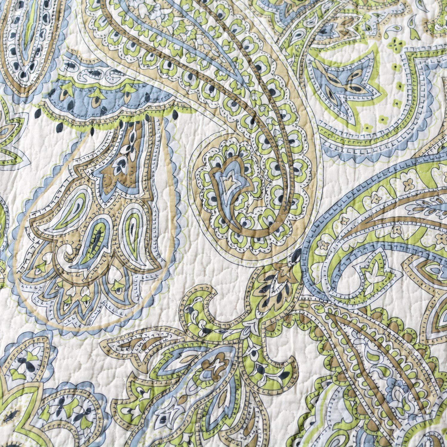 Blue And Green Paisley