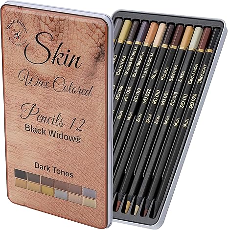 Dark Tone Skin Pencils Perfect Coloured Pencils Set For Adults and ...