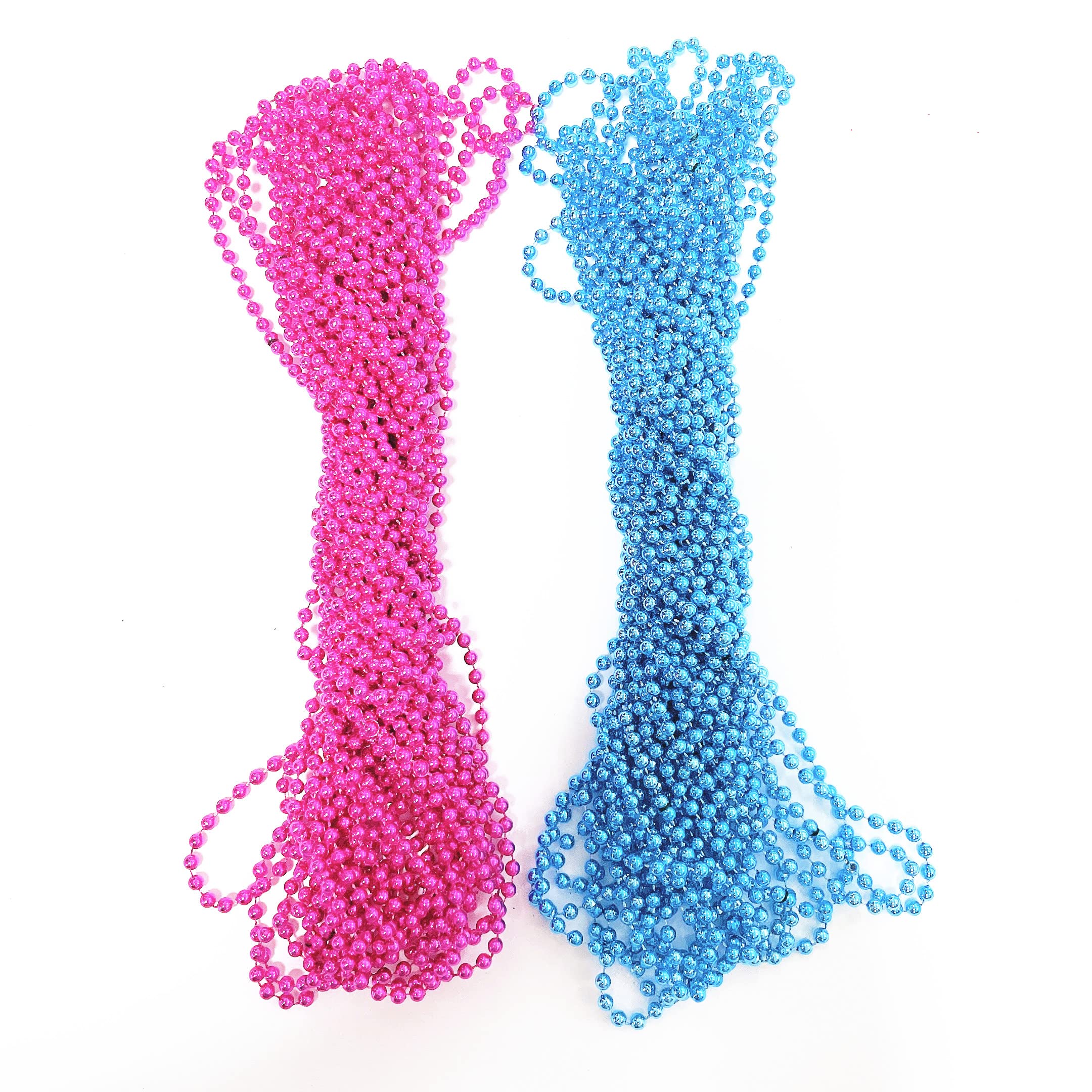 Amazon.com: POHU Baby Gender Reveal Beads Supplies 6mm Round 33 Inch ...