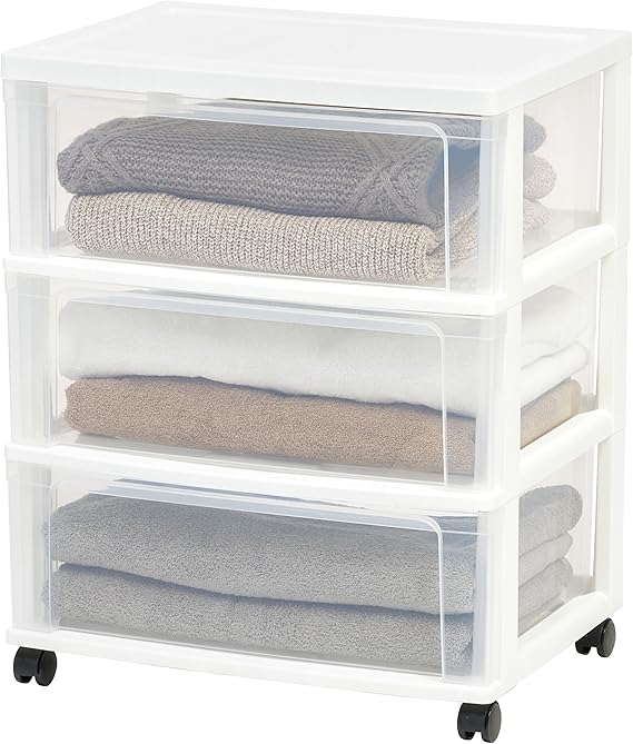 Amazon.com: IRIS USA Plastic Drawer Storage Organizer Rolling Cart ...