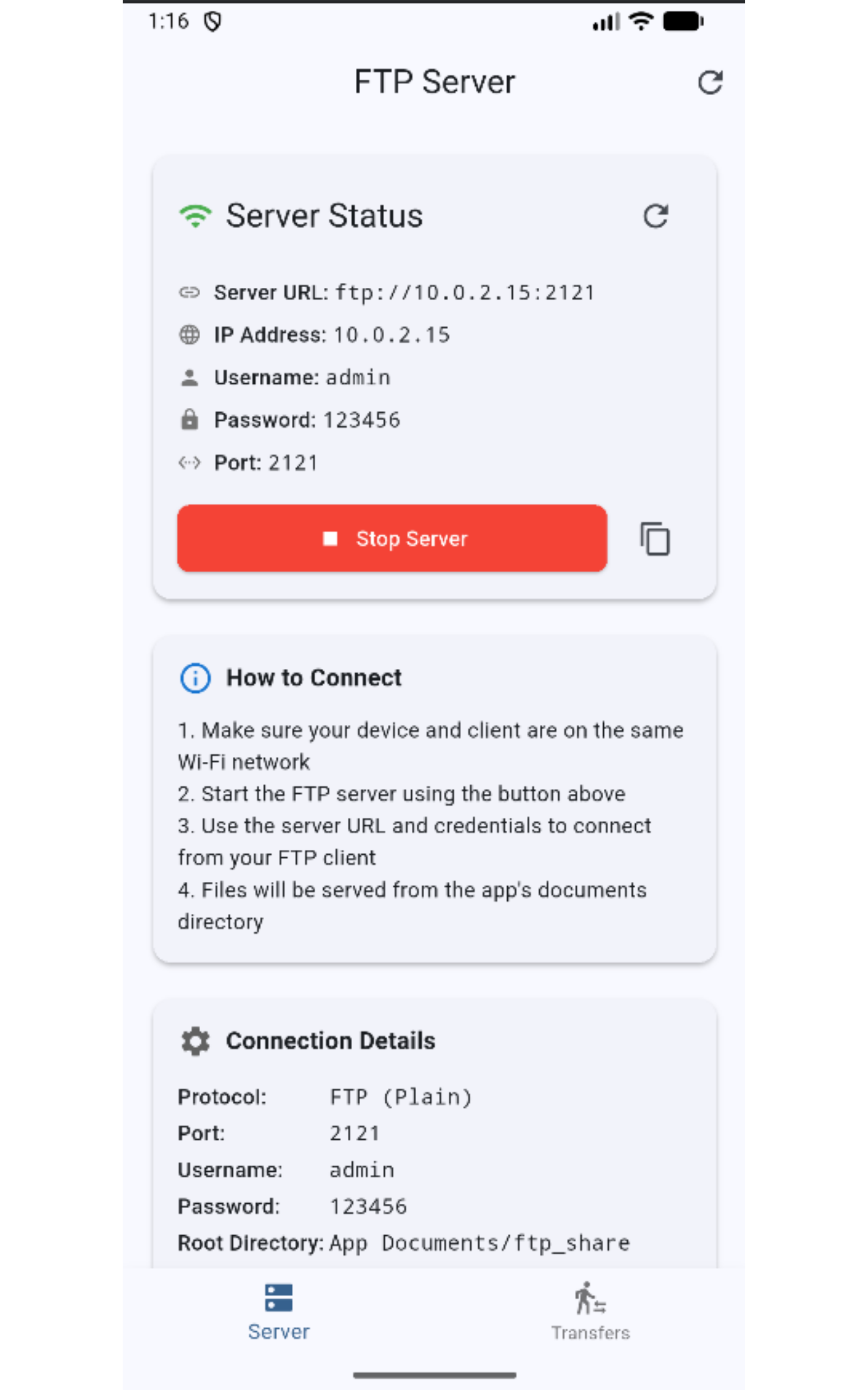 WiFi FTP Server & Monitor: app su Amazon Appstore