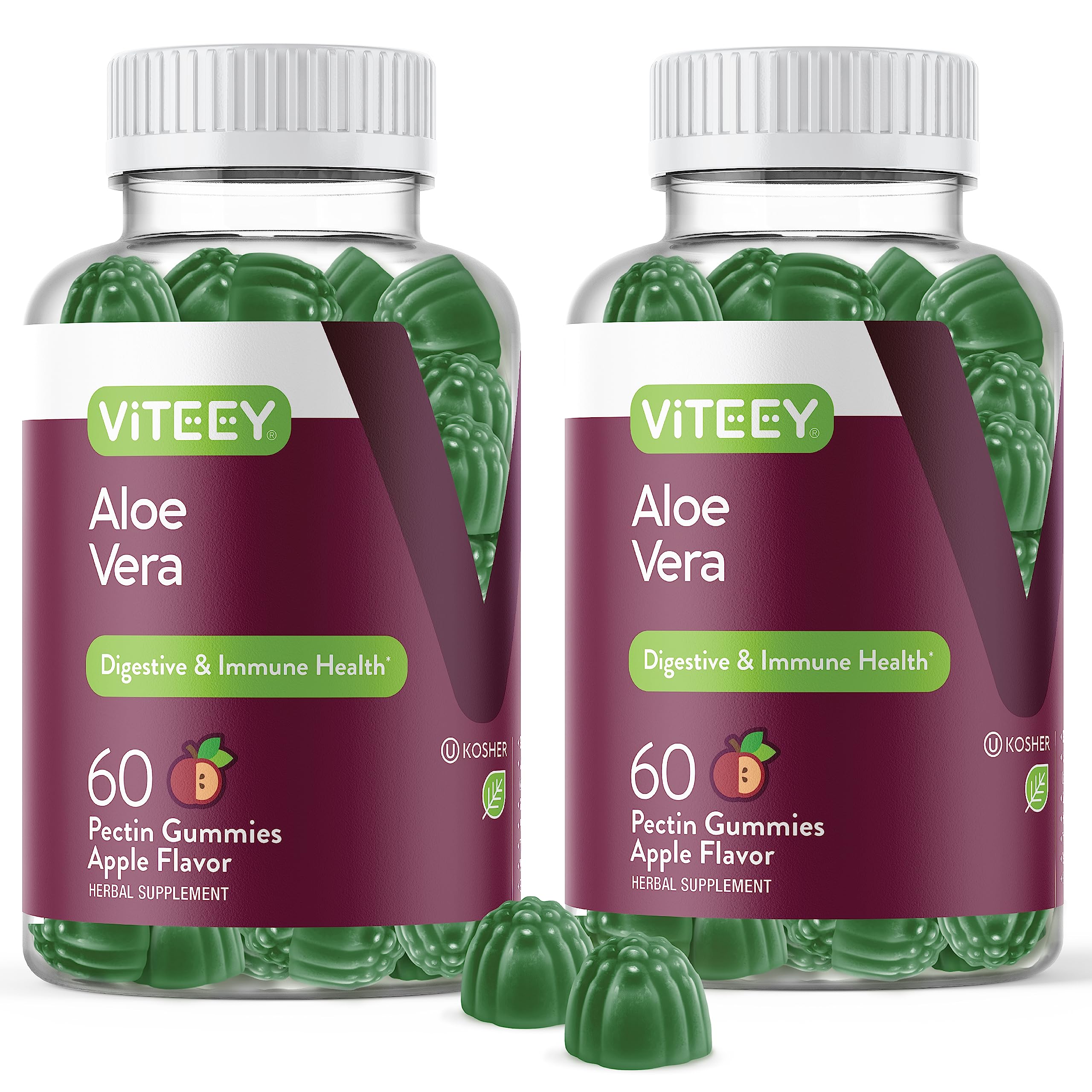 Amazon.com: Aloe Vera Gummies for Adults - 50mg - Aids in Digestion and ...