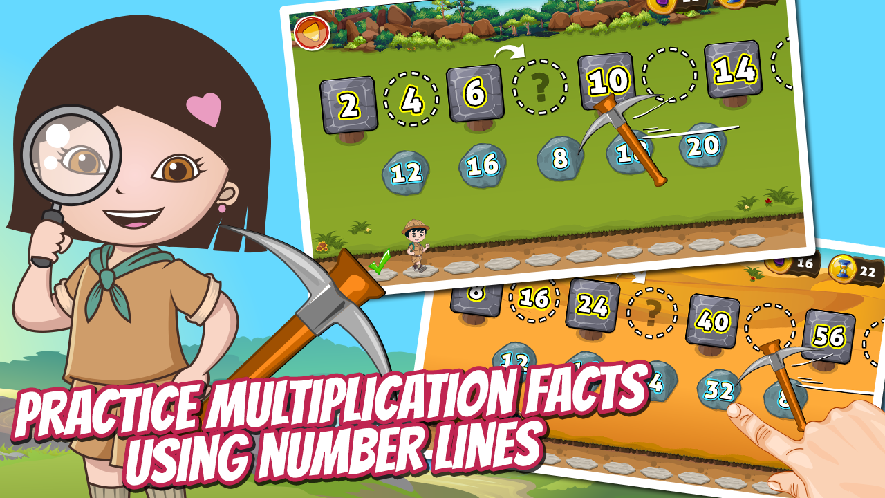 Treasure Dash Math: Learn Multiplication and Times Table for Kids - App ...