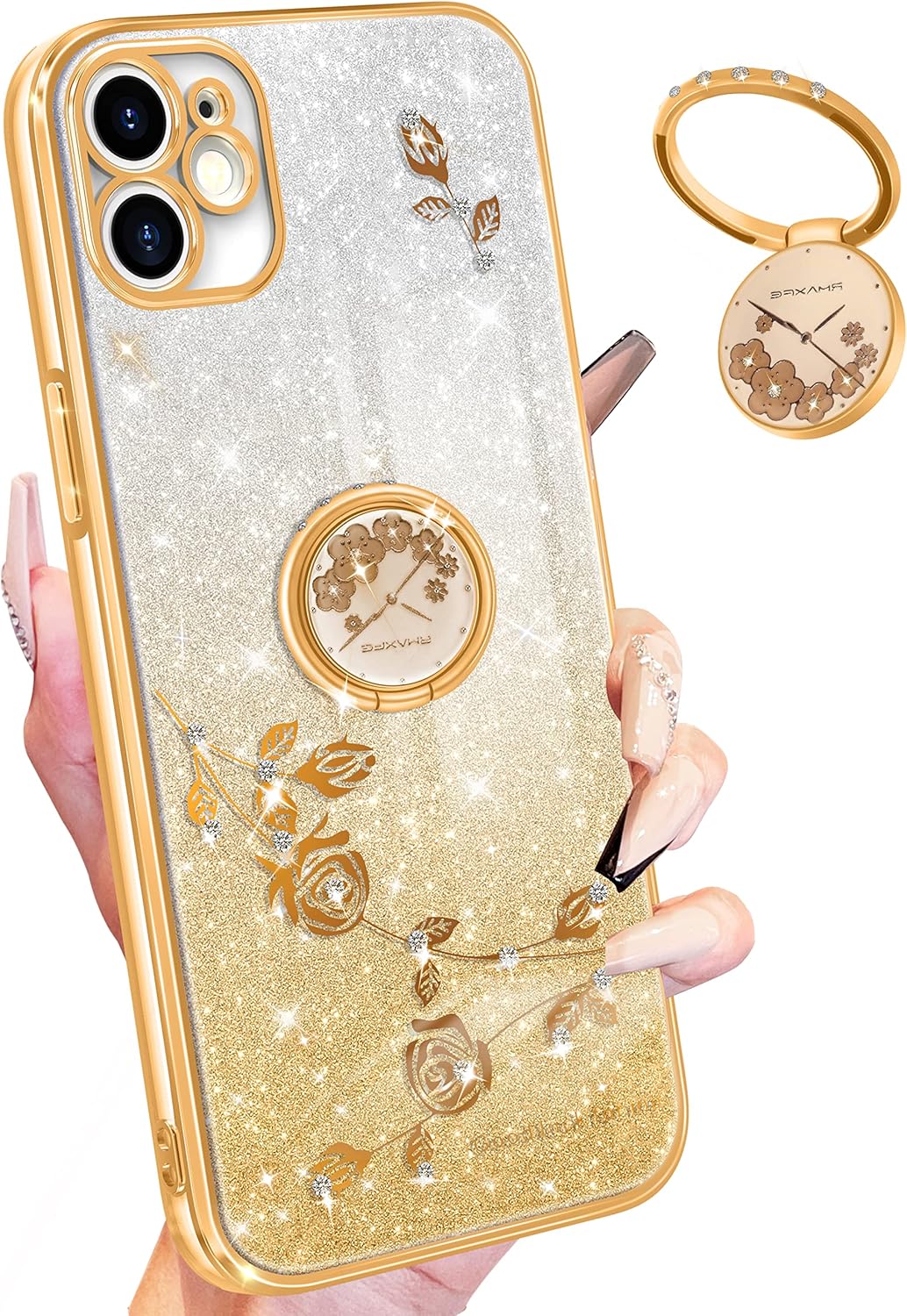 Amazon.com: Coralogo (3in1 for iPhone 11 Phone Case Glitter Sparkly for ...