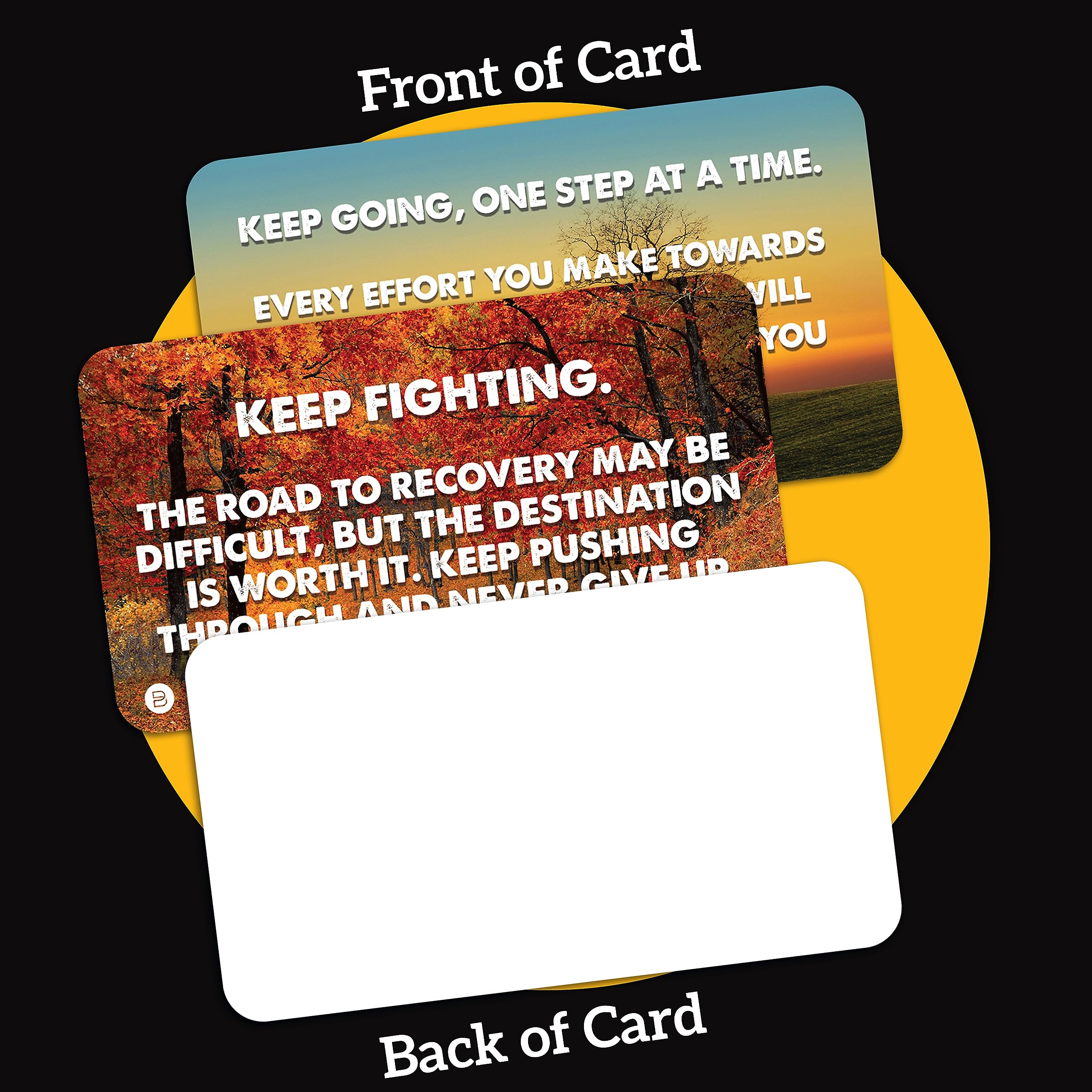 Kudos Cards 70 Addiction Recovery - Support Flash Cards For Group ...