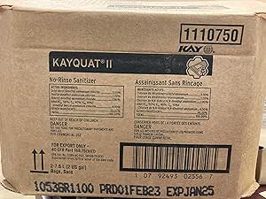 Amazon.com: GENERIC KAYQUAT No-Rinse Sanitizer 2/7.6 L 1110750- NEW ...