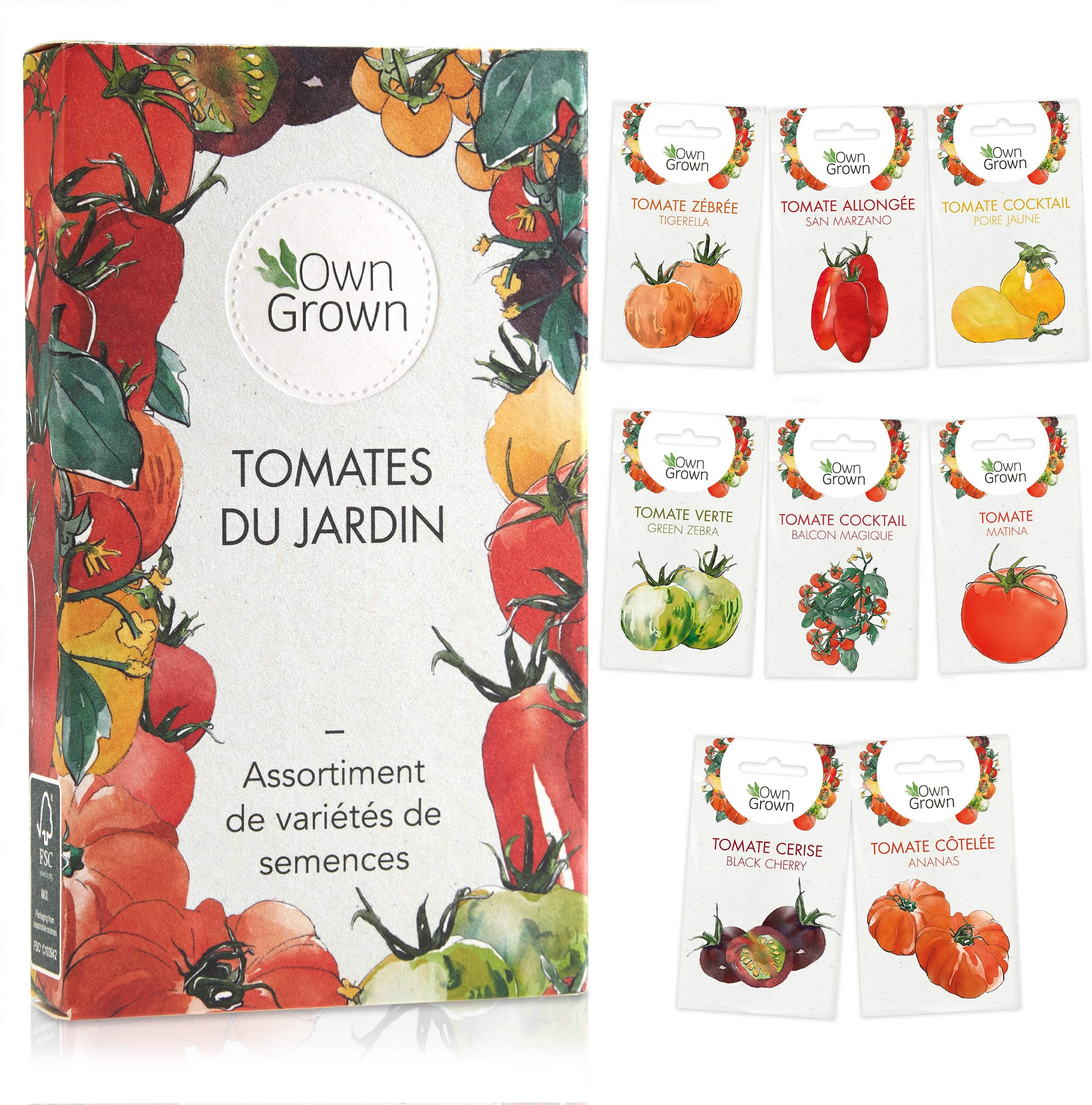 Kit de graines de légumes prêt à pousser OwnGrown, 12 légumes ...