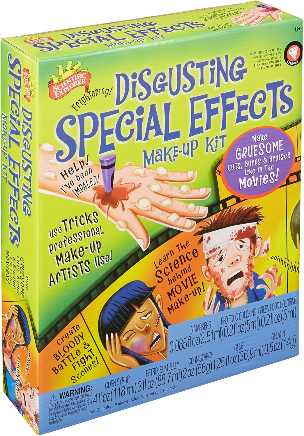 Amazon.com: Scientific Explorer Disgusting Special Effects Makeup Kit ...