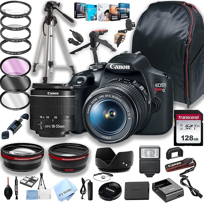 Amazon.com : Canon EOS Rebel T7 DSLR Camera w/EF-S 18-55mm F/3.5-5.6 ...