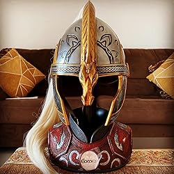Amazon.com: LORD OF THE RINGS Eomer's Helmet and Display Stand ...