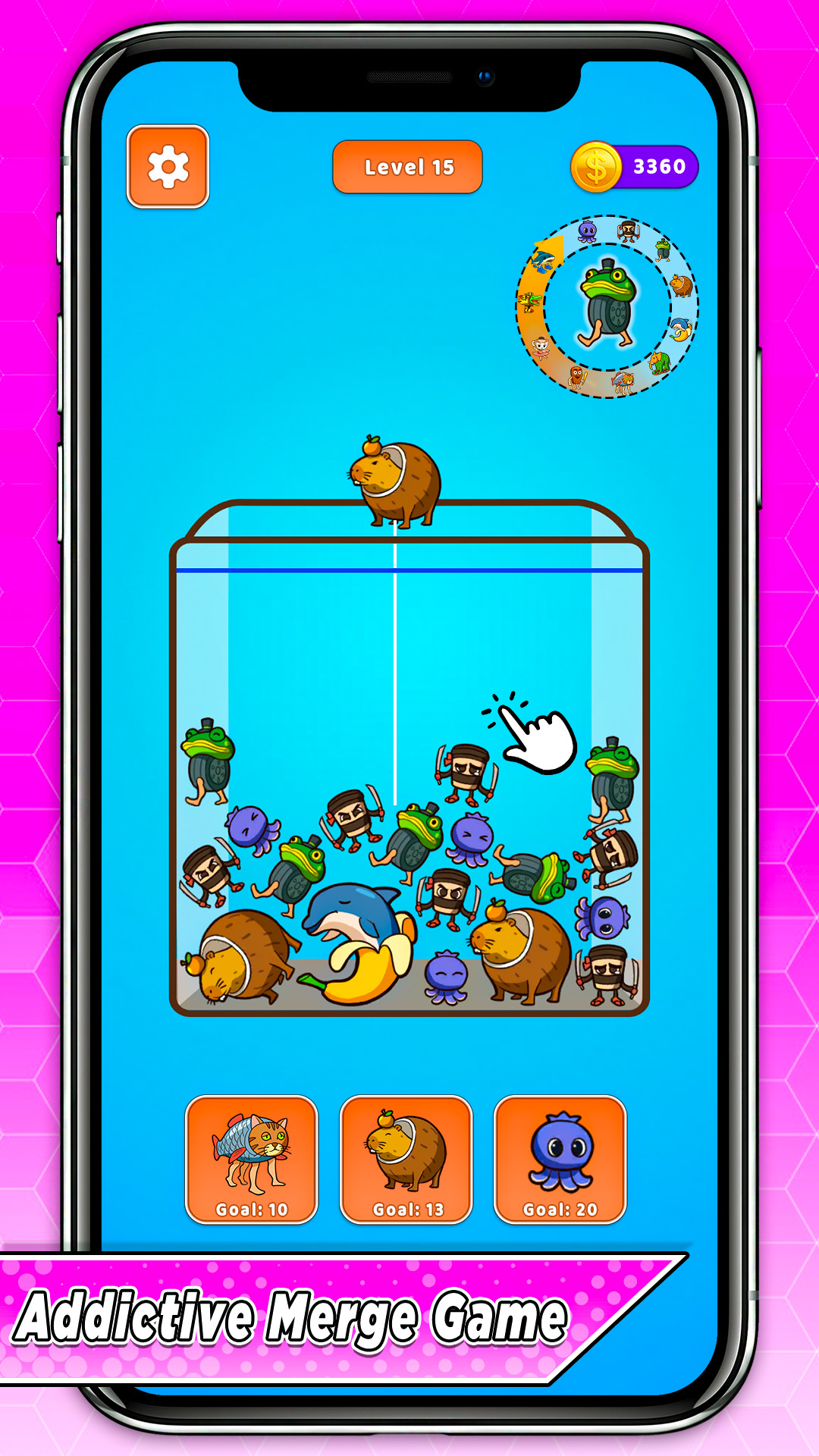 Brainrot Drop Animal Merge Puzzle Master 3D: Capybara Meme Match ...