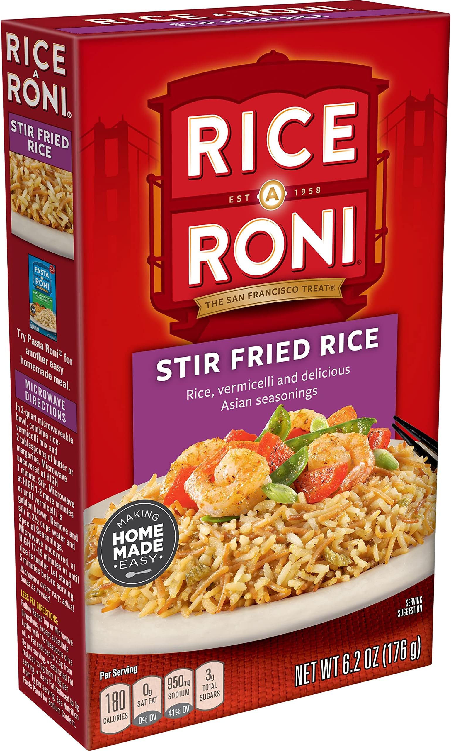 Amazon.com : Rice-A-Roni Fried Rice and Vermicelli Mix, (Packaging May ...
